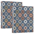 ALAZA Cartoon Gear Hardcover 3 Ring Binder 1.5" D-Rings with Interior ...