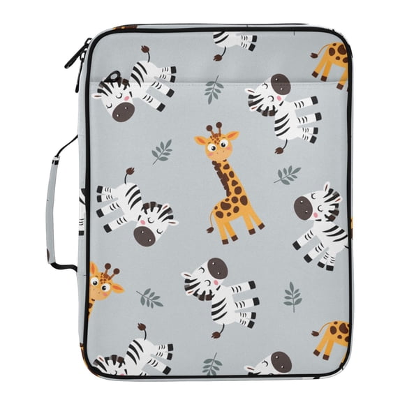 ALAZA Cartoon Giraffe Zebra Pattern Expanding Accordion File Folder 3 ...