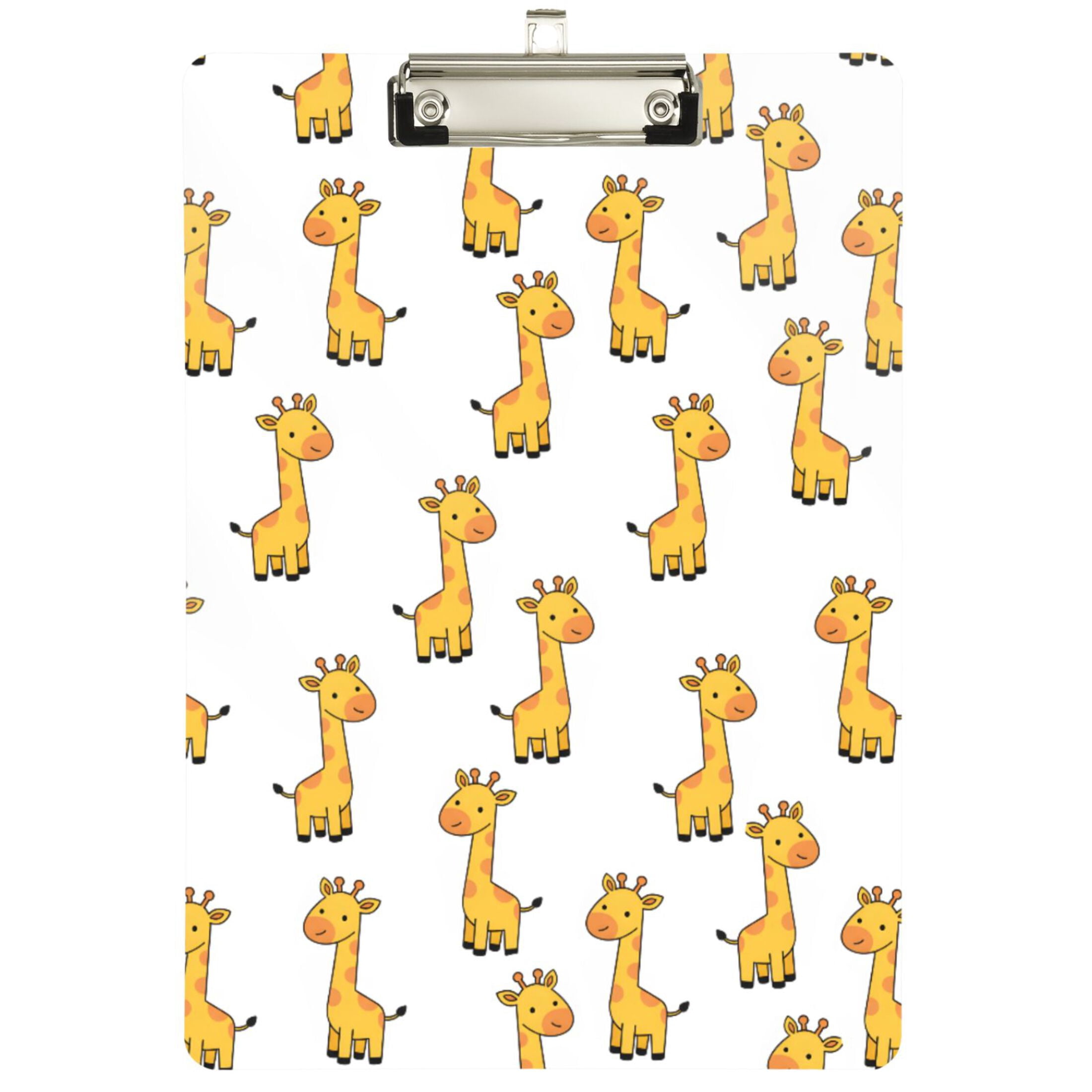 ALAZA Cartoon Giraffes Plastic Clipboard A4 Letter Size Decorative ...