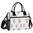 ALAZA Cartoon Hippo in Rain Print Cooler Lunch Bag Insulated Reusable ...