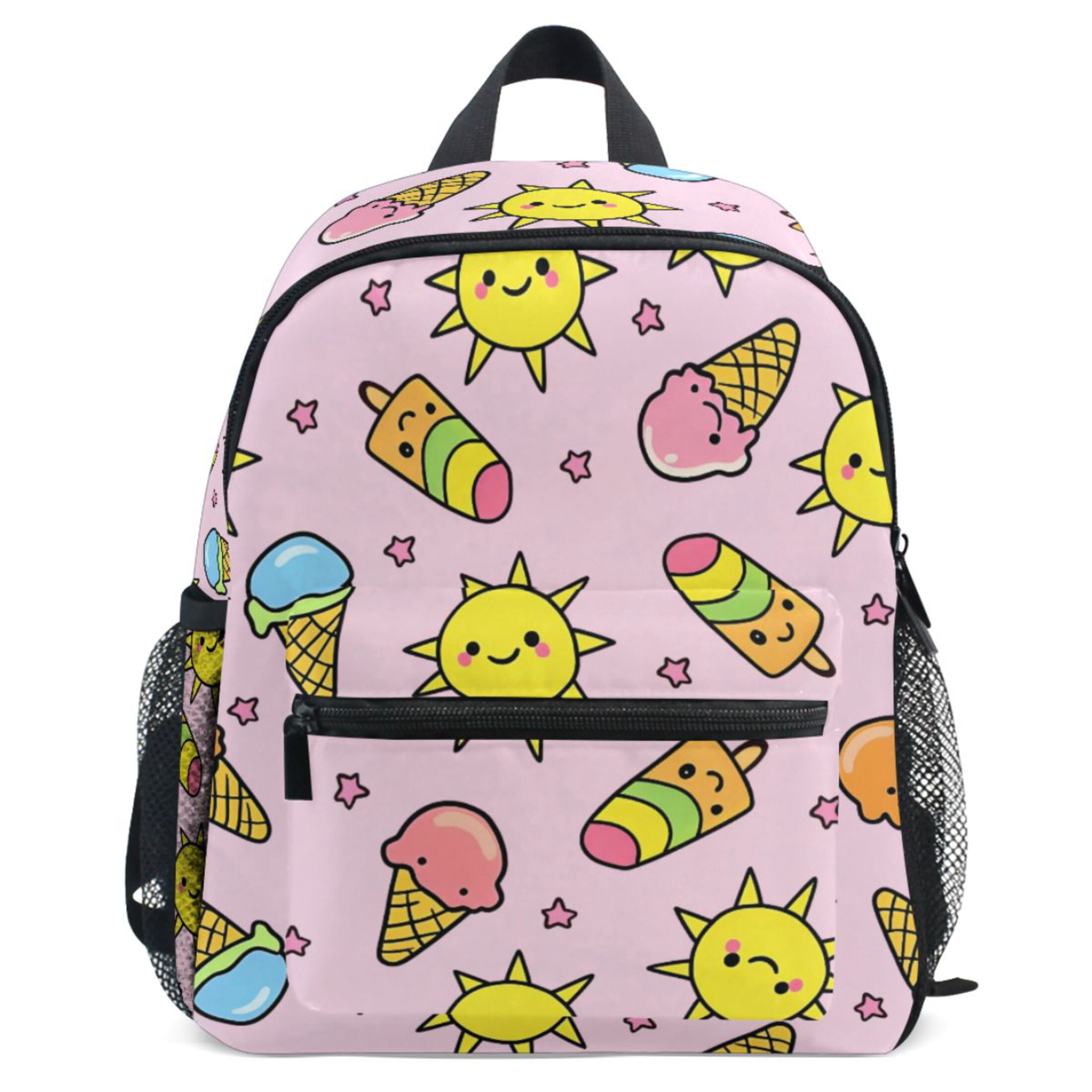 ALAZA Cartoon Ice Cream Pattern School Backpack Student Bookbag Mini ...