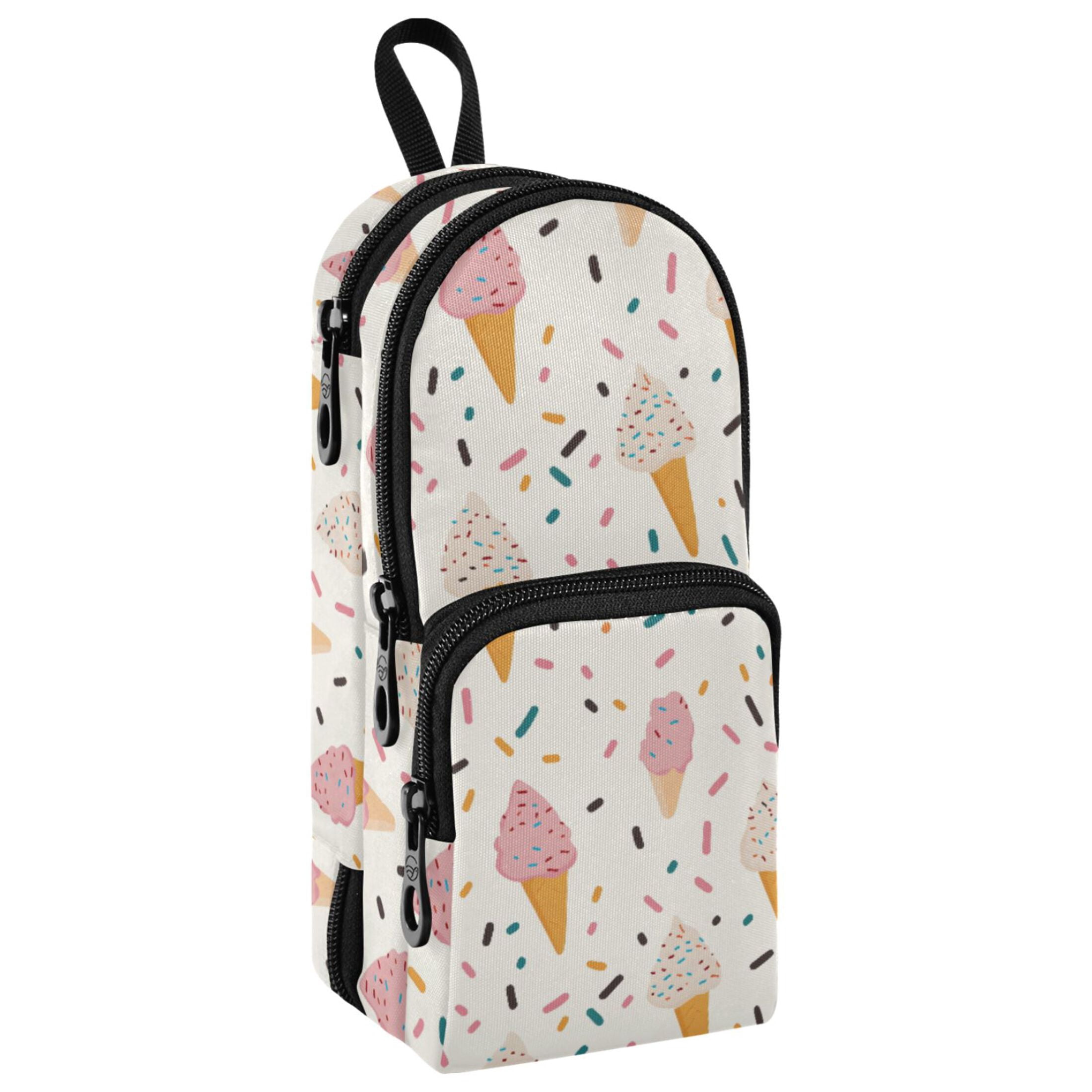 ALAZA Cartoon Ice Cream Pencil Case Pen Pouch Stationery Organizer Bag ...