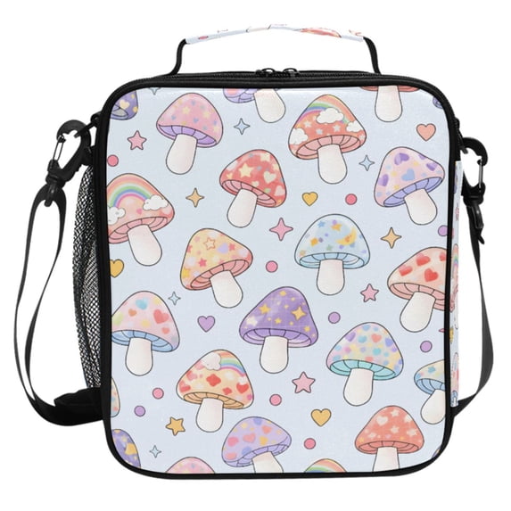 ALAZA Cartoon Mushrooms Lunch Box Insulated Cooler Lunch Bag with ...