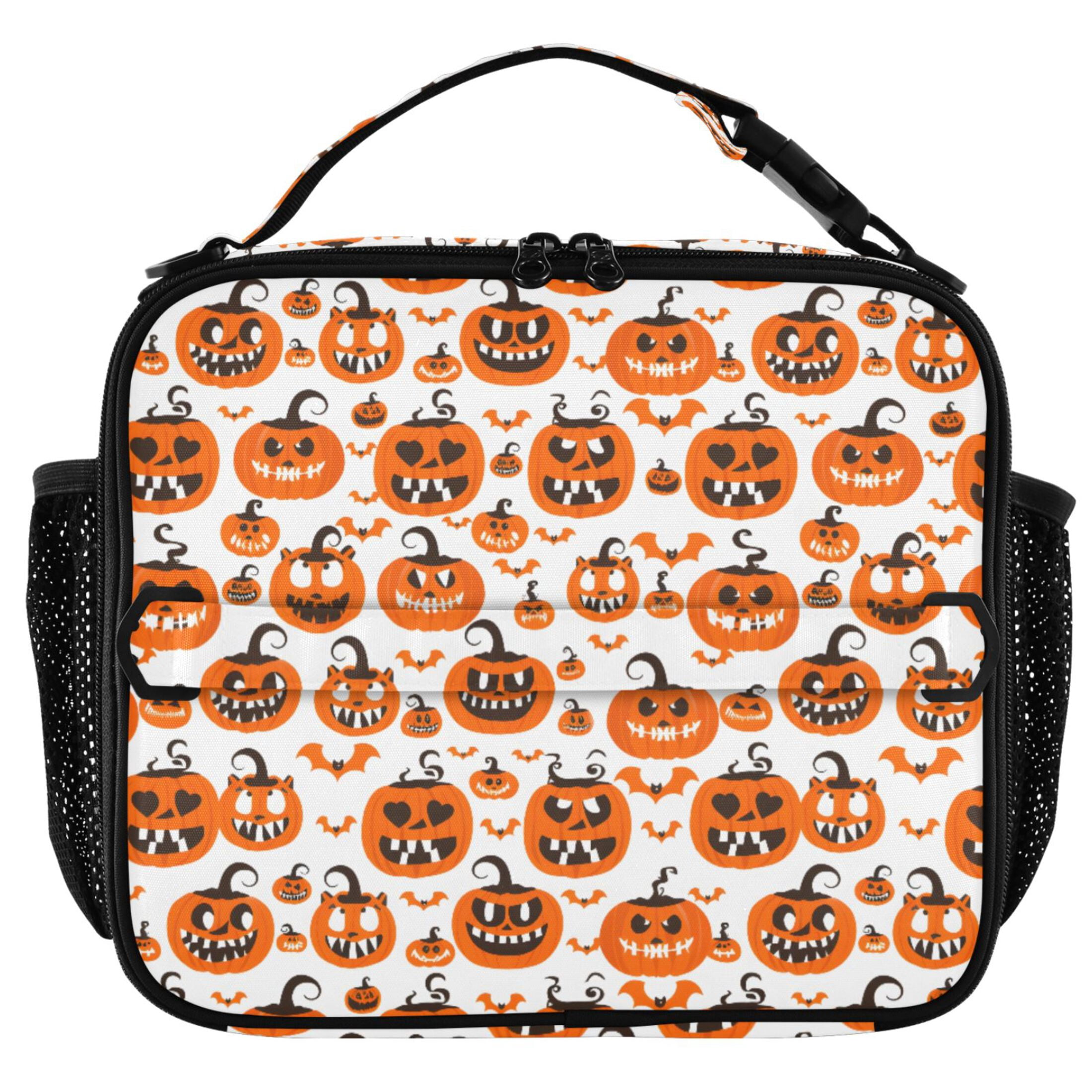 ALAZA Cartoon Pumpkins Insulated Lunch Box Lunch Bag Cooler Tote with ...