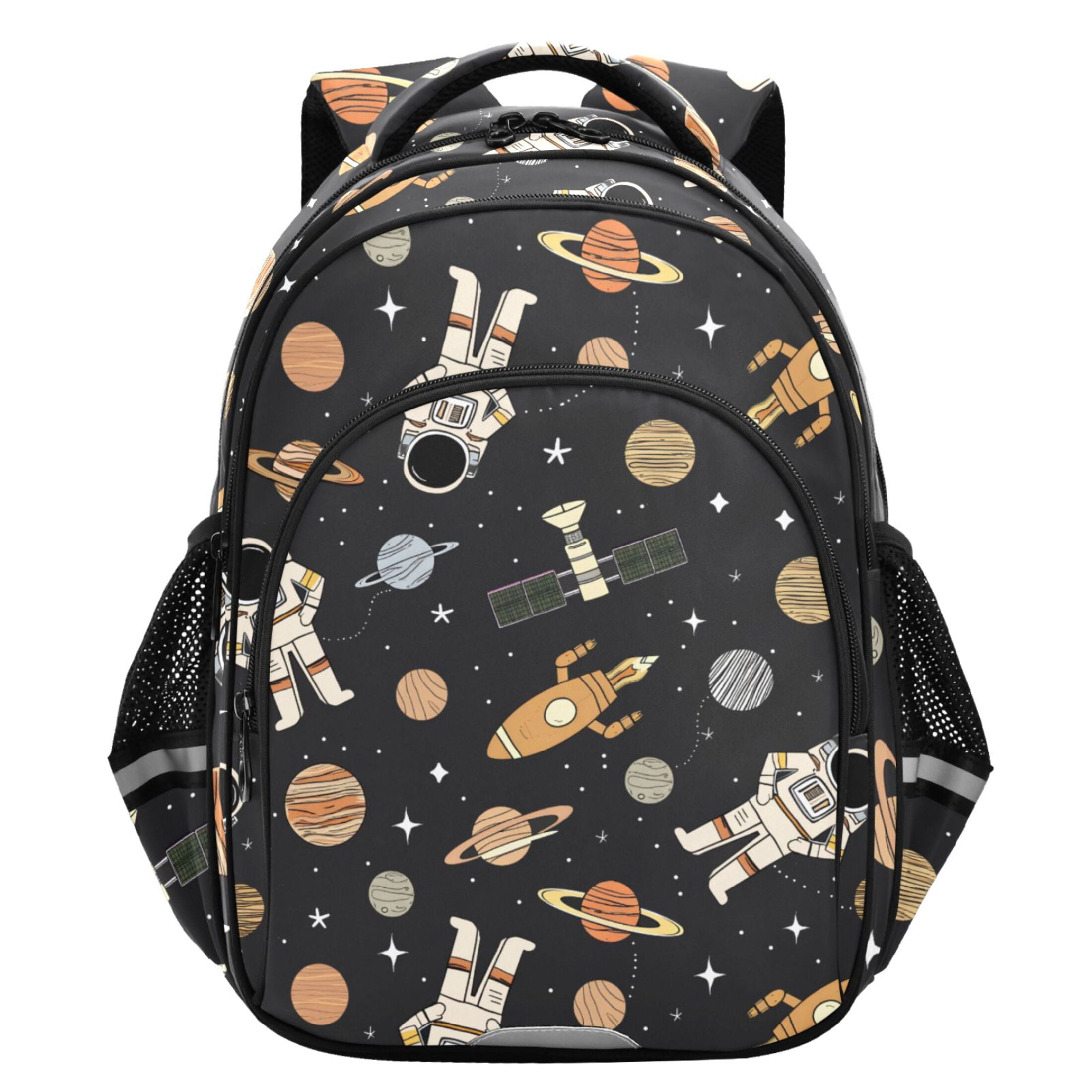 ALAZA Cartoon Space Astronaut School Backpack Elementary Bag Student ...