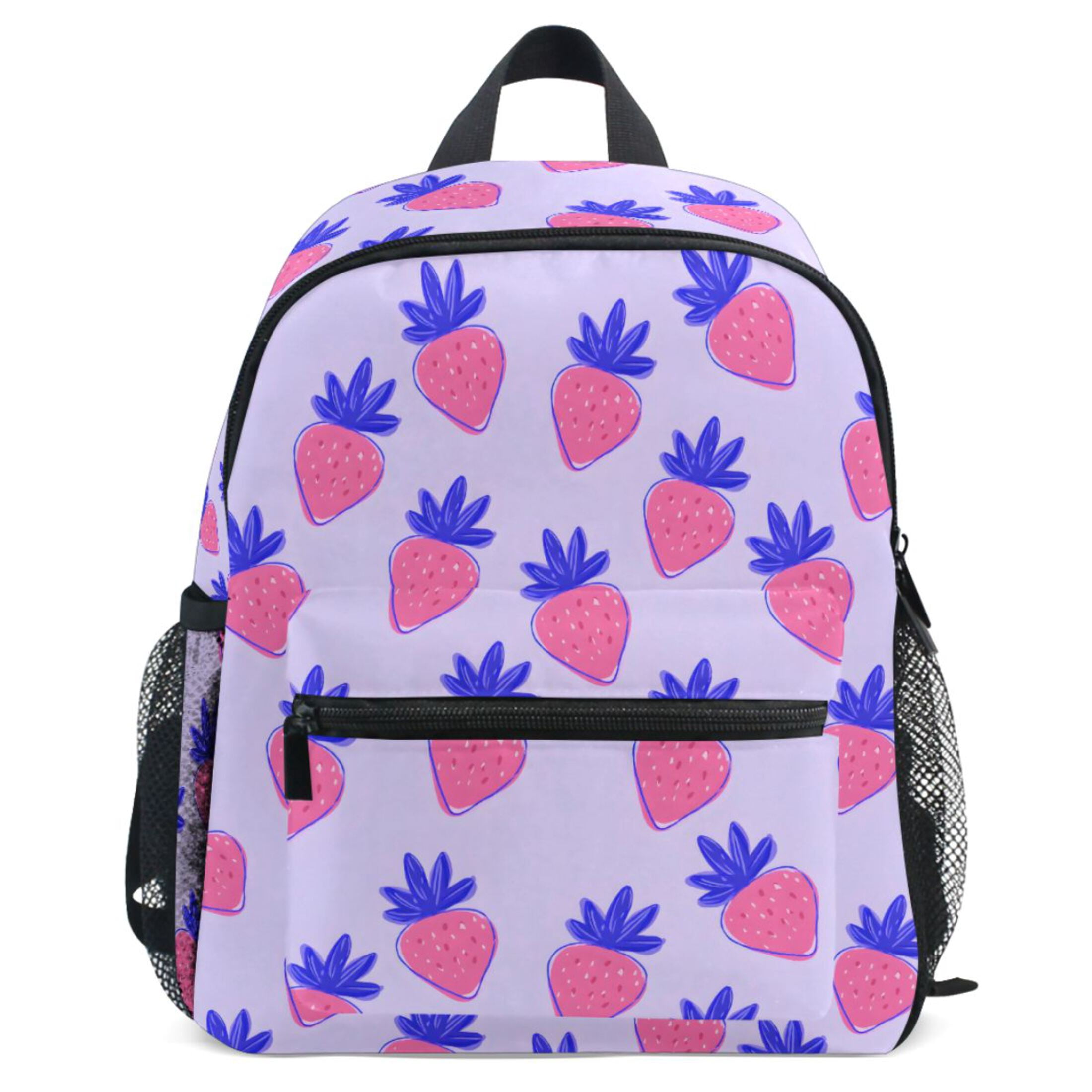 ALAZA Cartoon Strawberry Pattern School Backpack Student Bookbag Mini ...