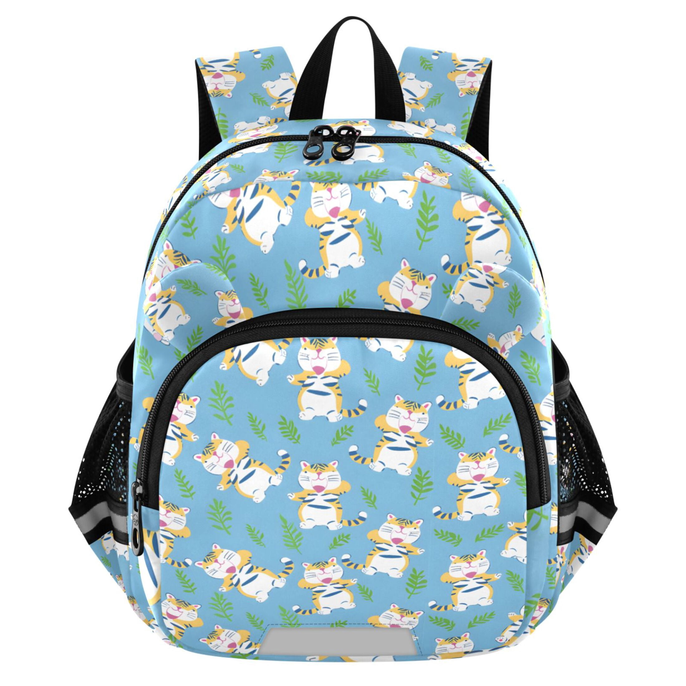 ALAZA Cartoon Tigers Mini Backpack School Bookbag Age 3-7 Medium ...