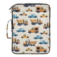 ALAZA Cartoon Truck Cars Pattern Expanding Accordion File Folder 3 Ring ...
