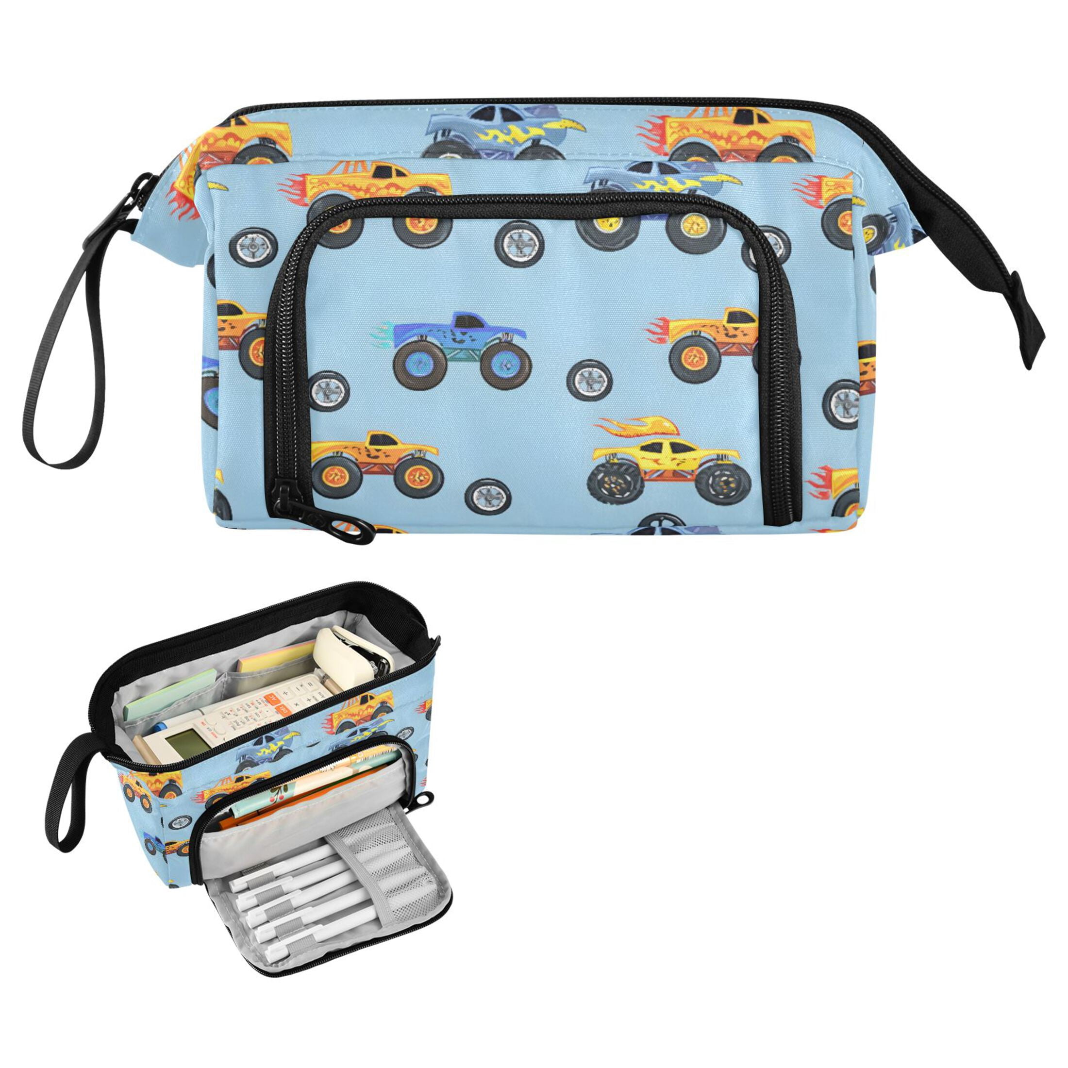 ALAZA Cartoon Trucks Vehicle-t9 Pencil Pouch Big Capacity Pencil Case ...