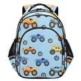 ALAZA Cartoon Trucks Vehicle-t9 School Backpack Elementary Bag Student ...