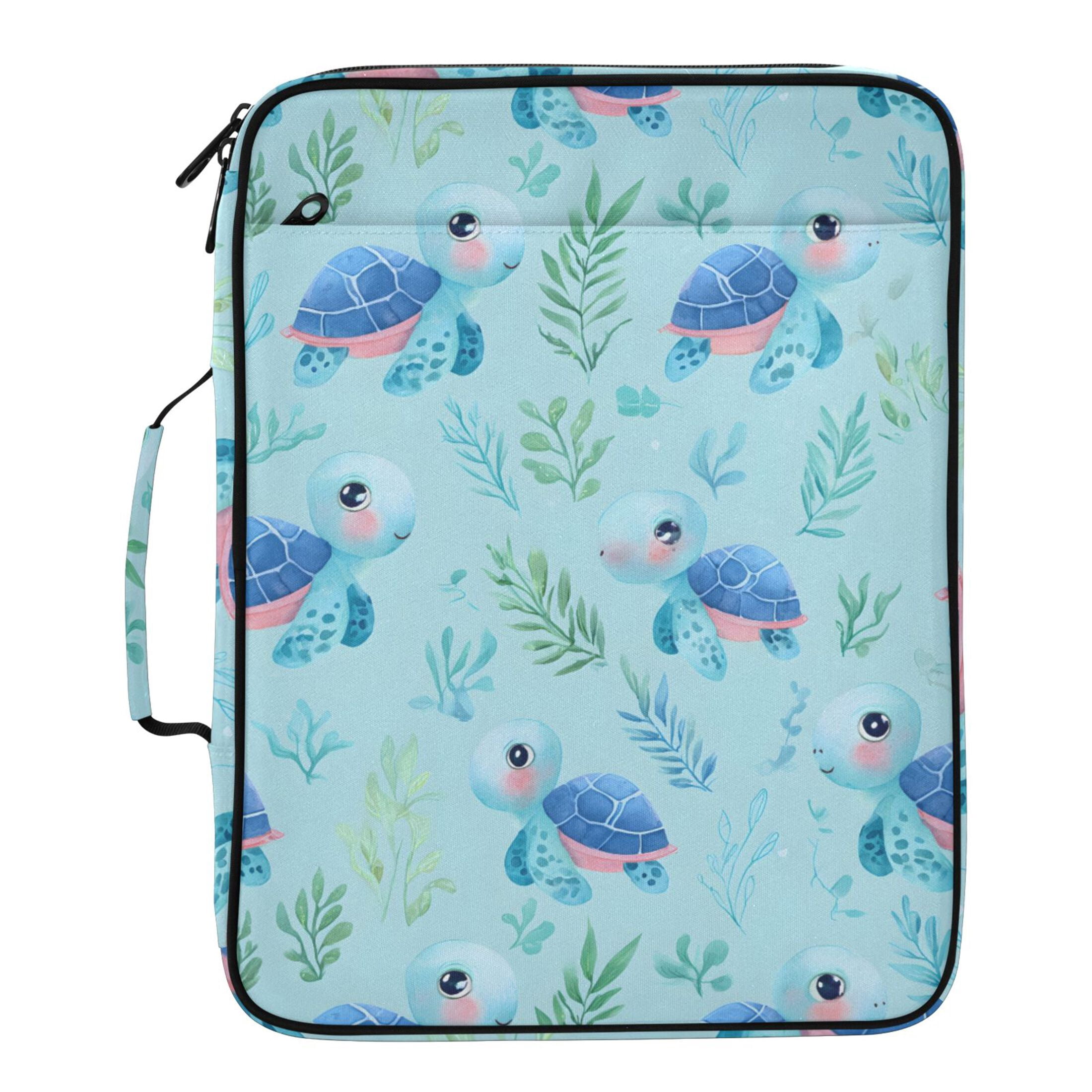 ALAZA Cartoon Turtles Leaves Pattern Expanding Accordion File Folder 3 ...