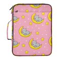 ALAZA Cat on Moon Pattern Expanding Accordion File Folder 3 Ring Zipper ...