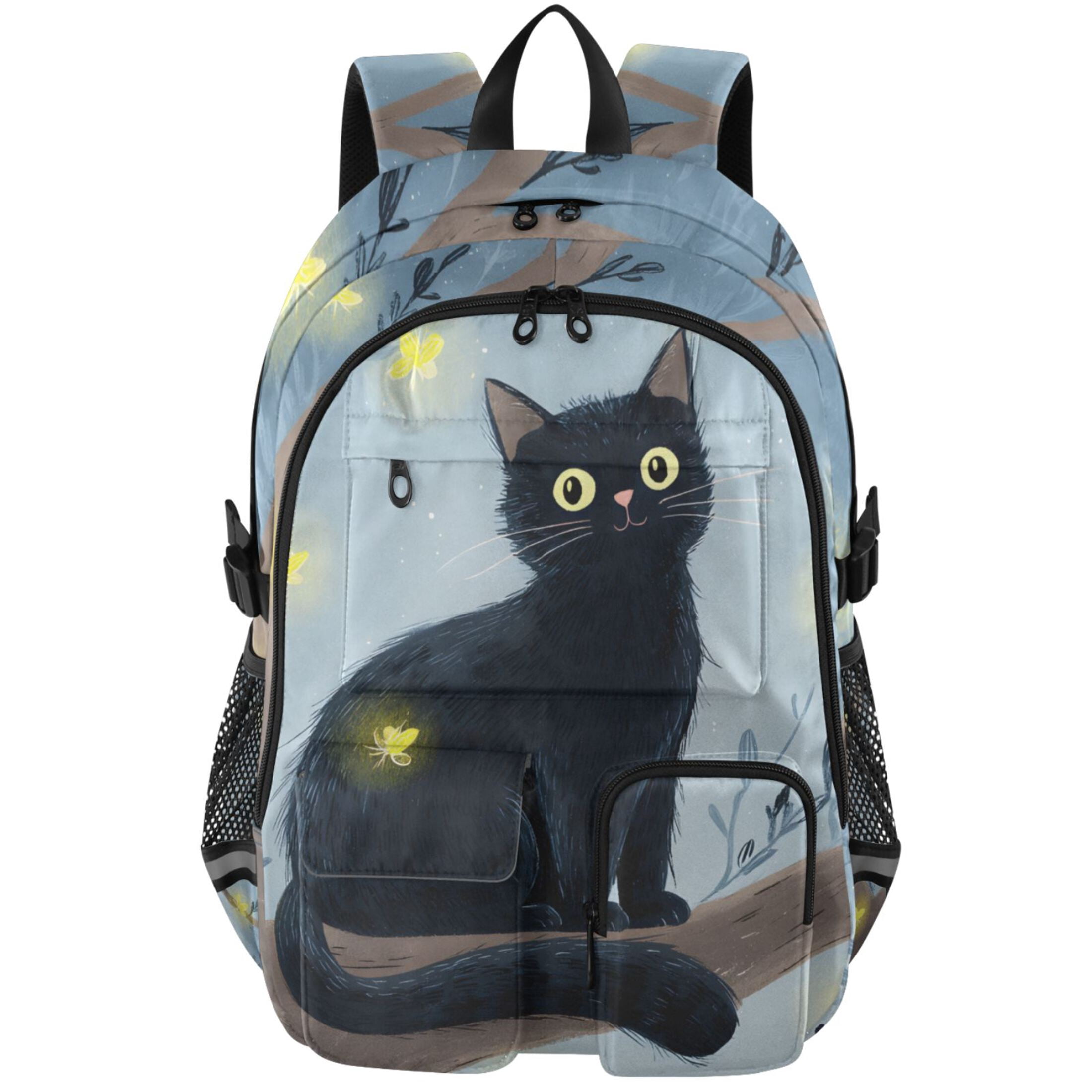ALAZA Cat on Tree Print Student Backpack School Bookbag Large Laptop ...