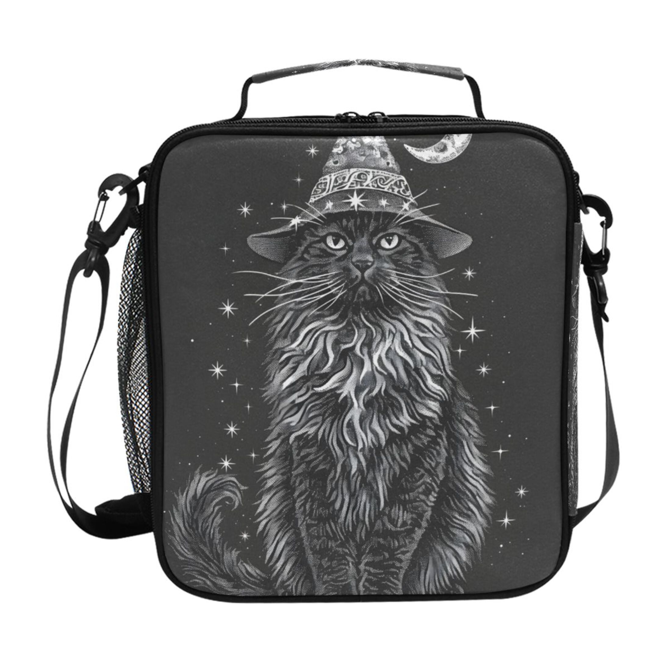 ALAZA Cat with Hat Lunch Box Insulated Lunch Bag Reusable Thermal ...