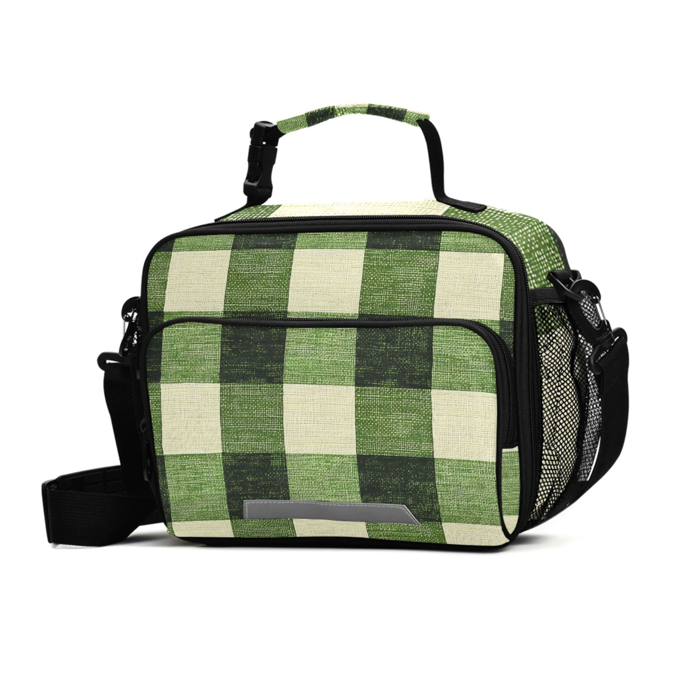 ALAZA Checkered Grid-a2 Lunch Box Insulated Cooler Bag Reusable Tote ...