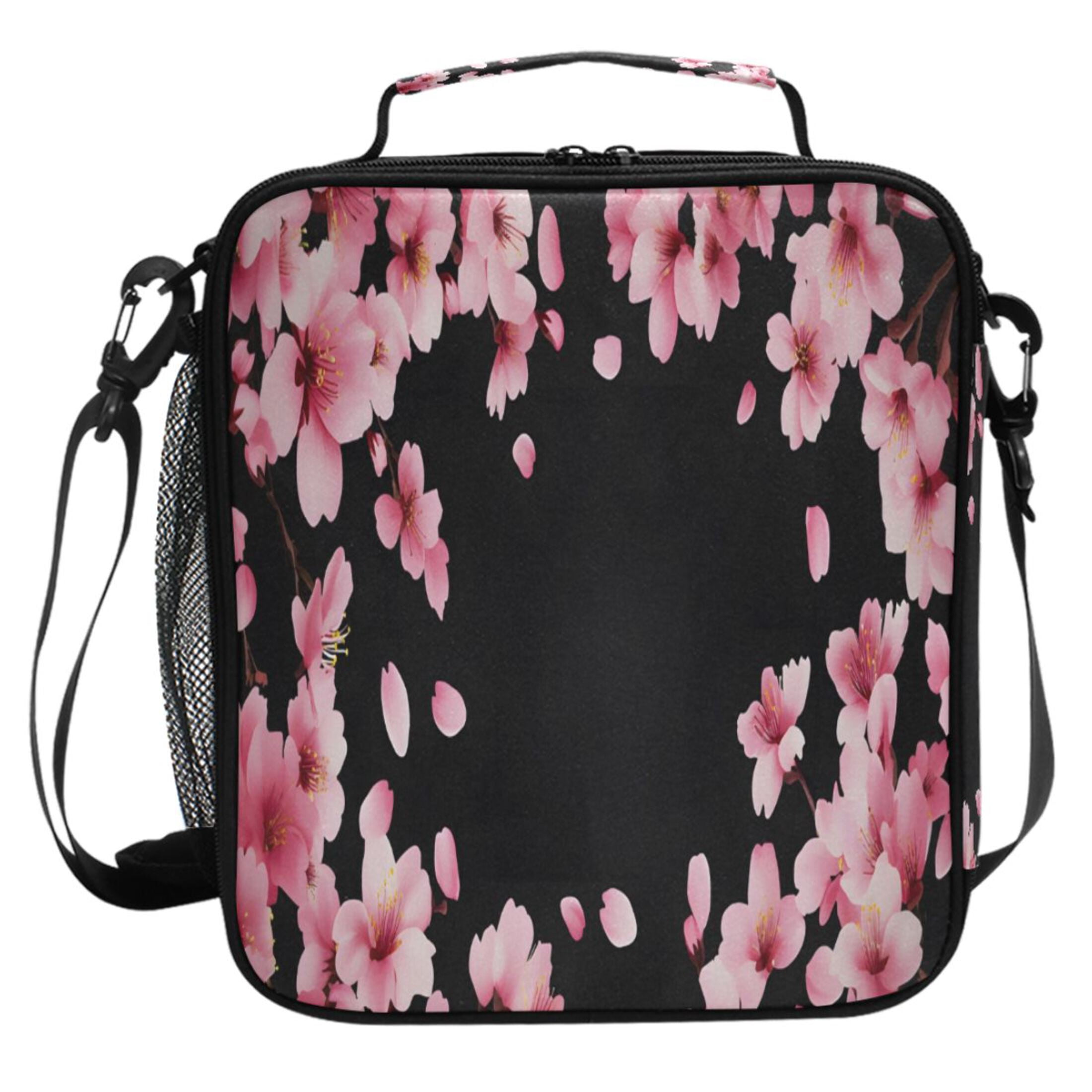 ALAZA Cherry Blossom Floral Lunch Box Insulated Cooler Lunch Bag with ...