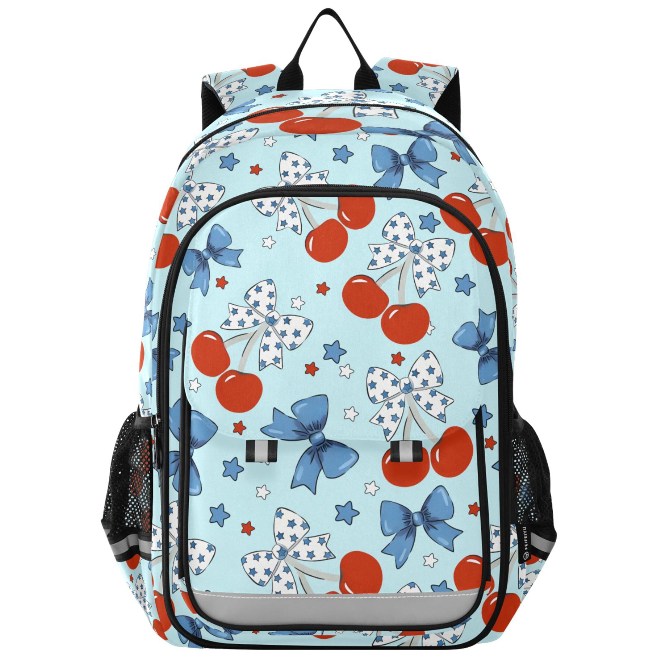 ALAZA Cherry Bows Star School Laptop Backpack Travel Bag Casual Student ...