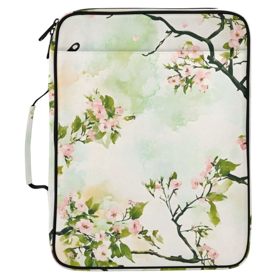ALAZA Cherry Floral Pattern Expanding Accordion File Folder 3 Ring ...