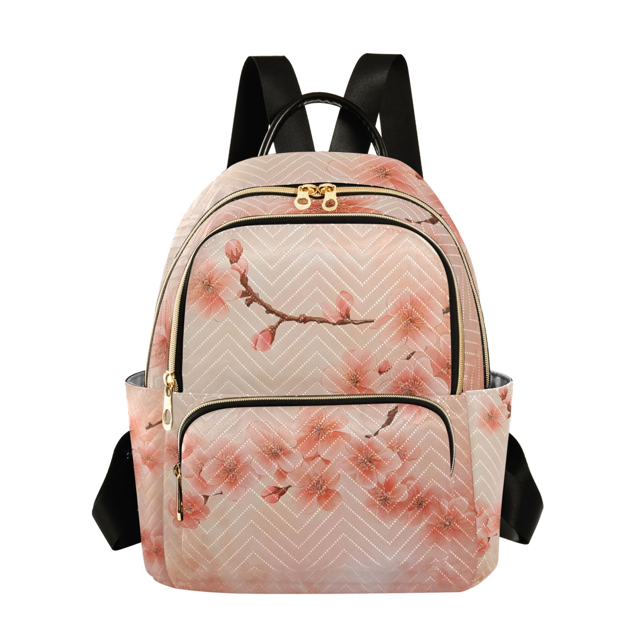ALAZA Cherry Flower Beautiful Womens Travel Laptop Backpack Large ...