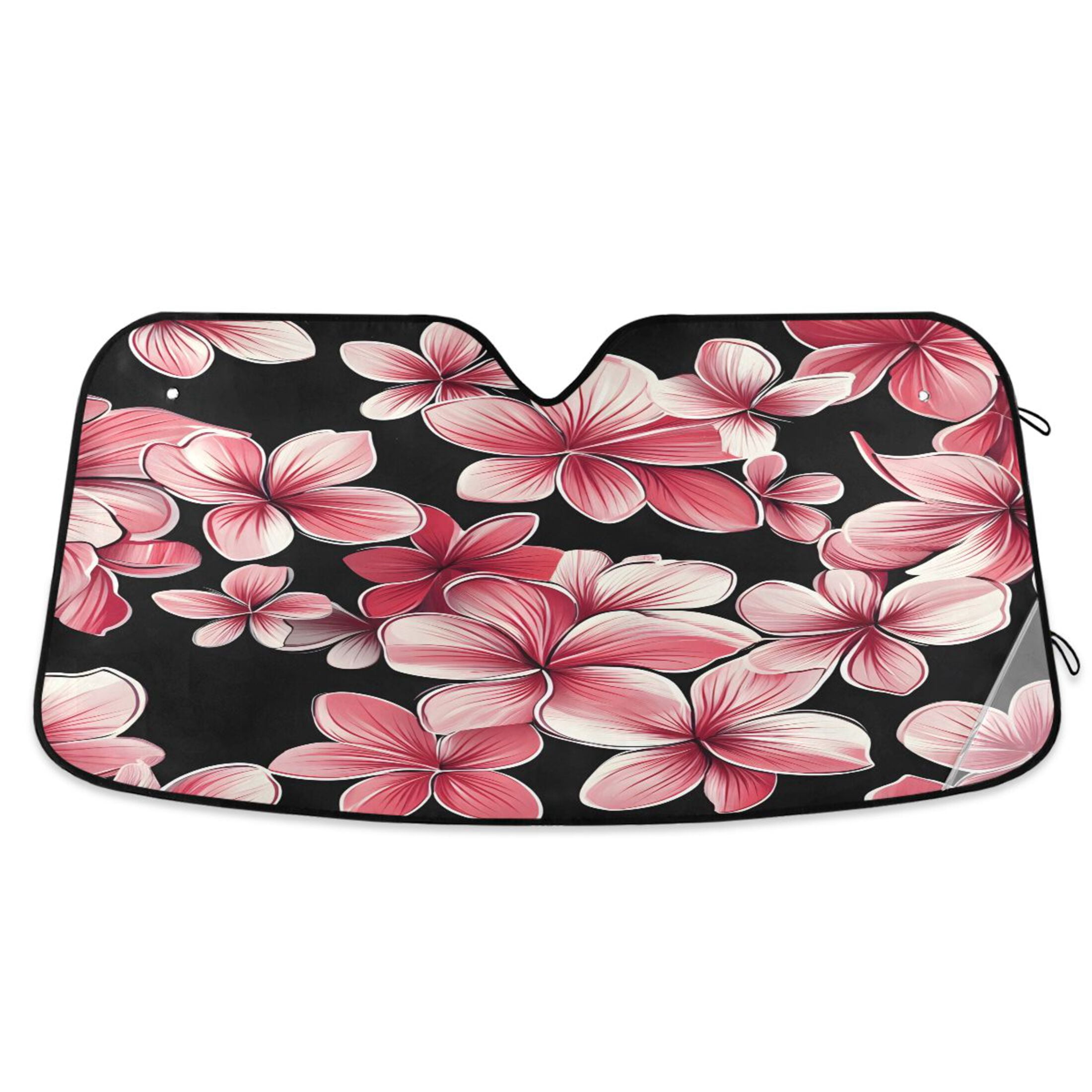 ALAZA Cherry Flower Windshield Sun Shade Car Foldable Sun Visor Block ...