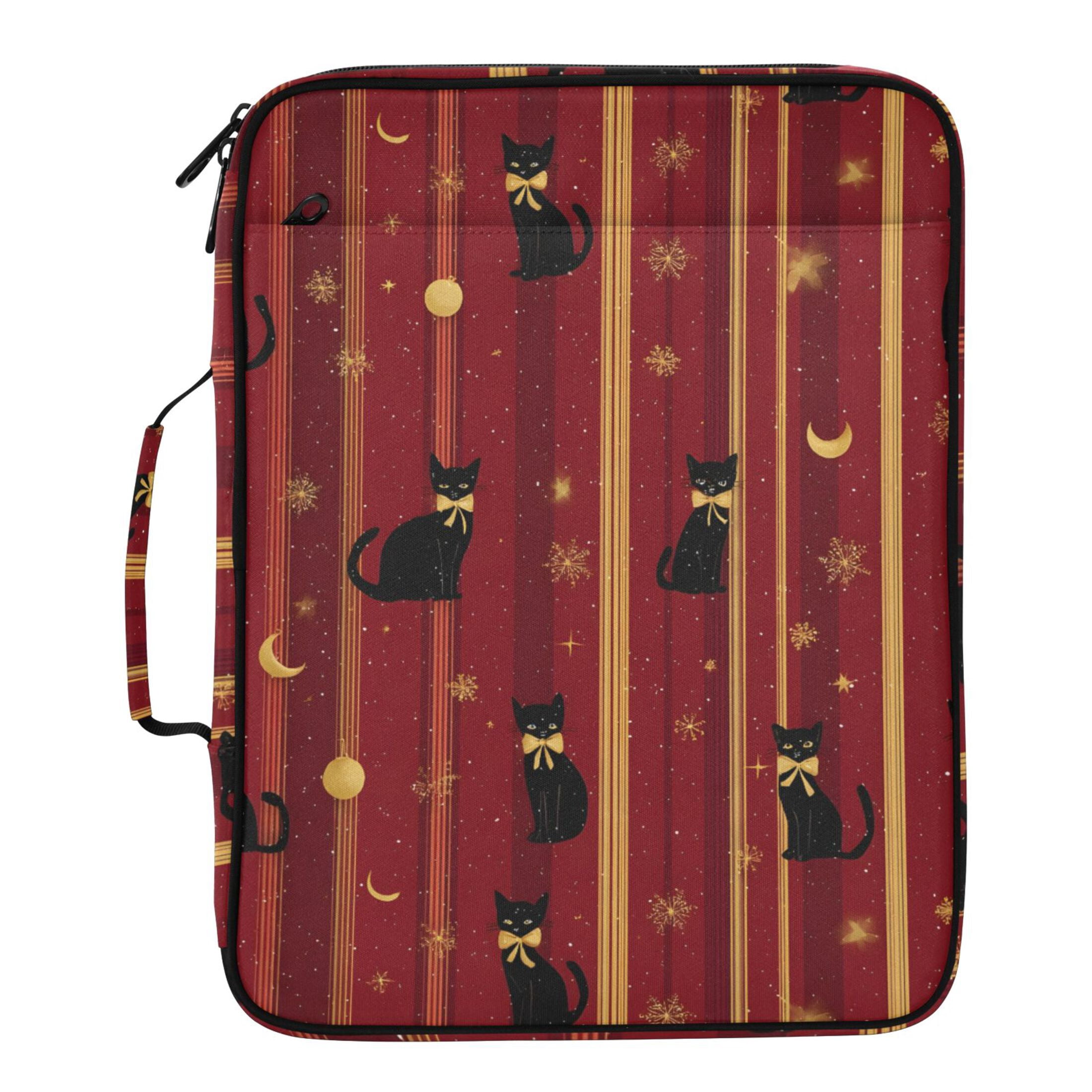 ALAZA Christmas Cats Pattern Expanding Accordion File Folder 3 Ring ...