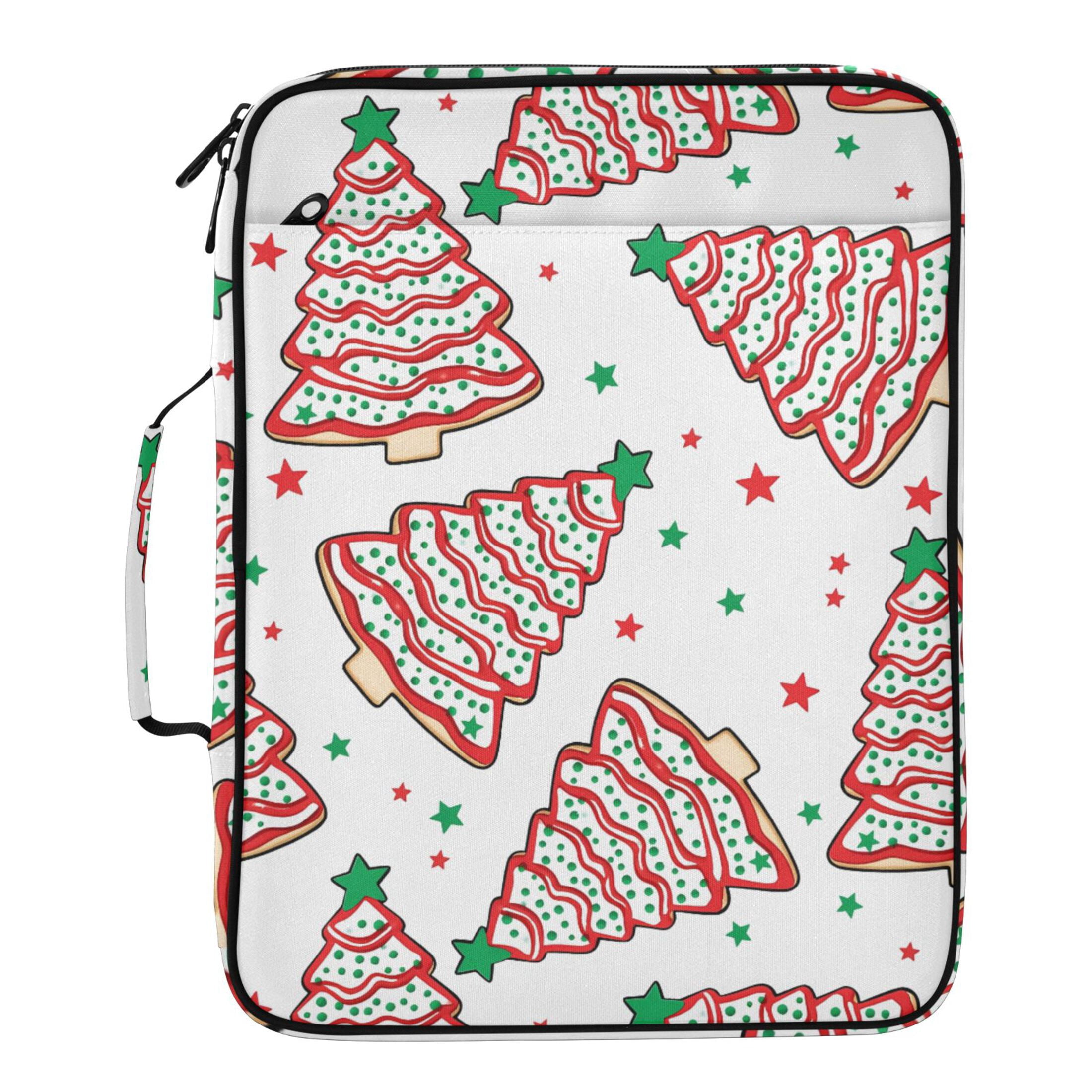 ALAZA Christmas Tree Cakes Pattern Expanding Accordion File Folder 3 ...