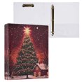ALAZA Christmas Tree Golden Hardcover 3 Ring Binder 1.5" D-Rings with ...