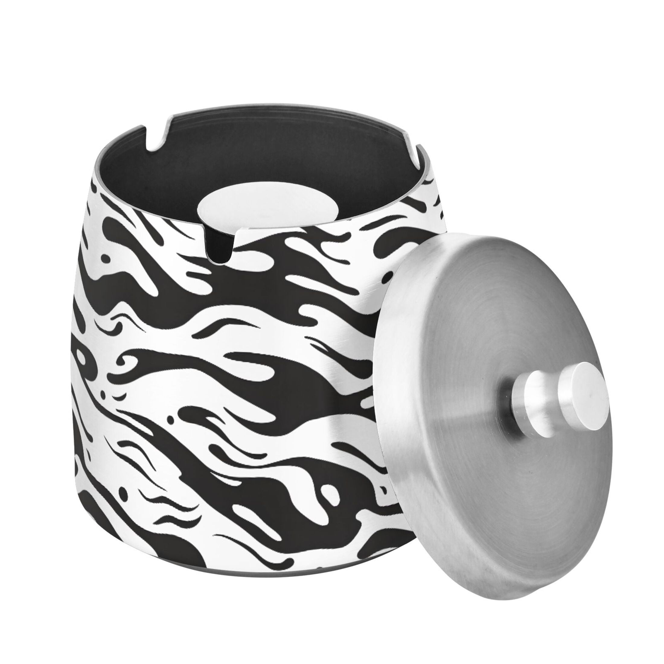 ALAZA Cigar Ashtray with Lid Liquid Wave Pattern Ash Tray for ...