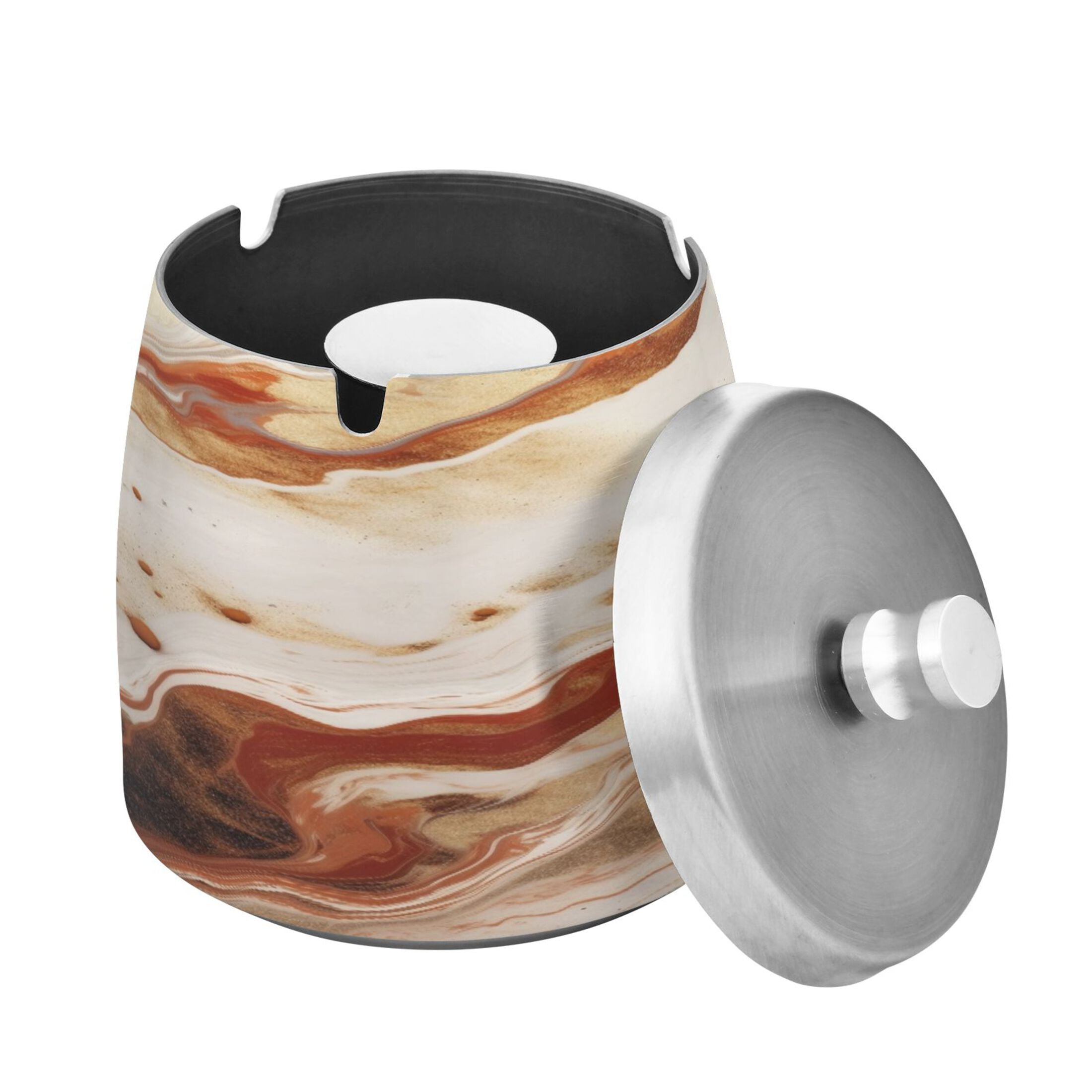 ALAZA Cigar Ashtray with Lid Liquod Marble Ash Tray for Cigarettes ...