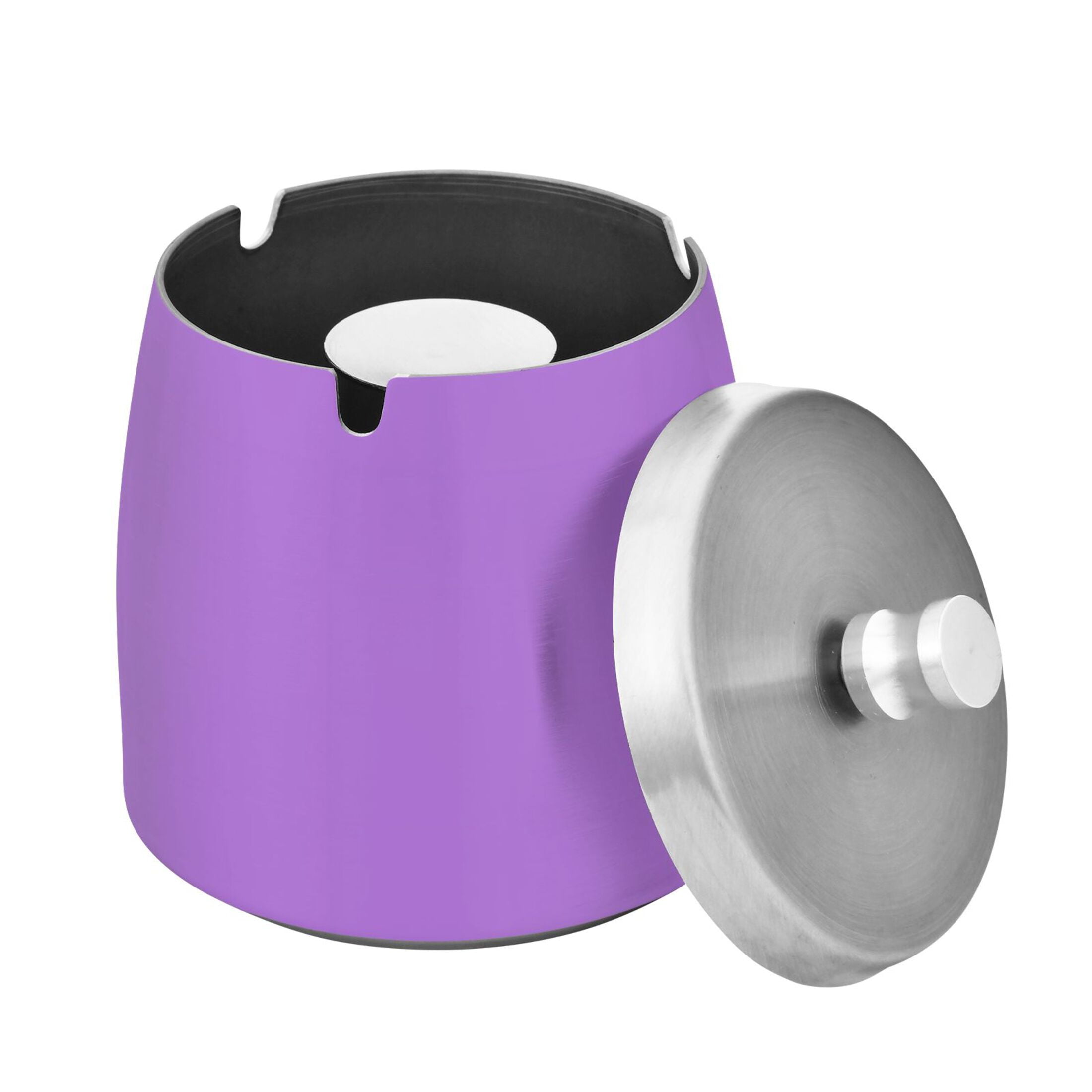 ALAZA Cigar Ashtray with Lid Purple Background Ash Tray for Cigarettes ...