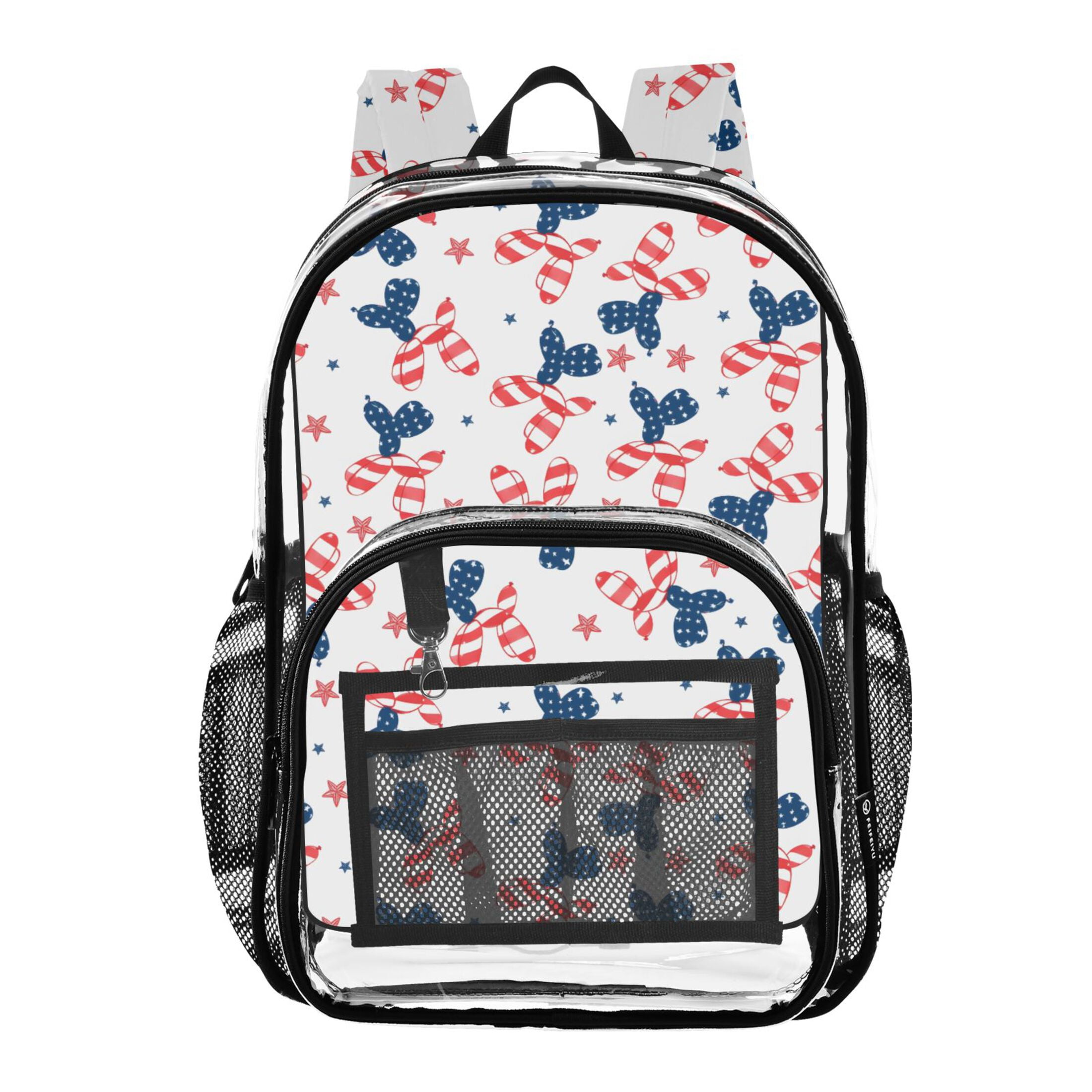 ALAZA Clear Backpack Balloon Dogs PVC Transparent BookBag - Walmart.com