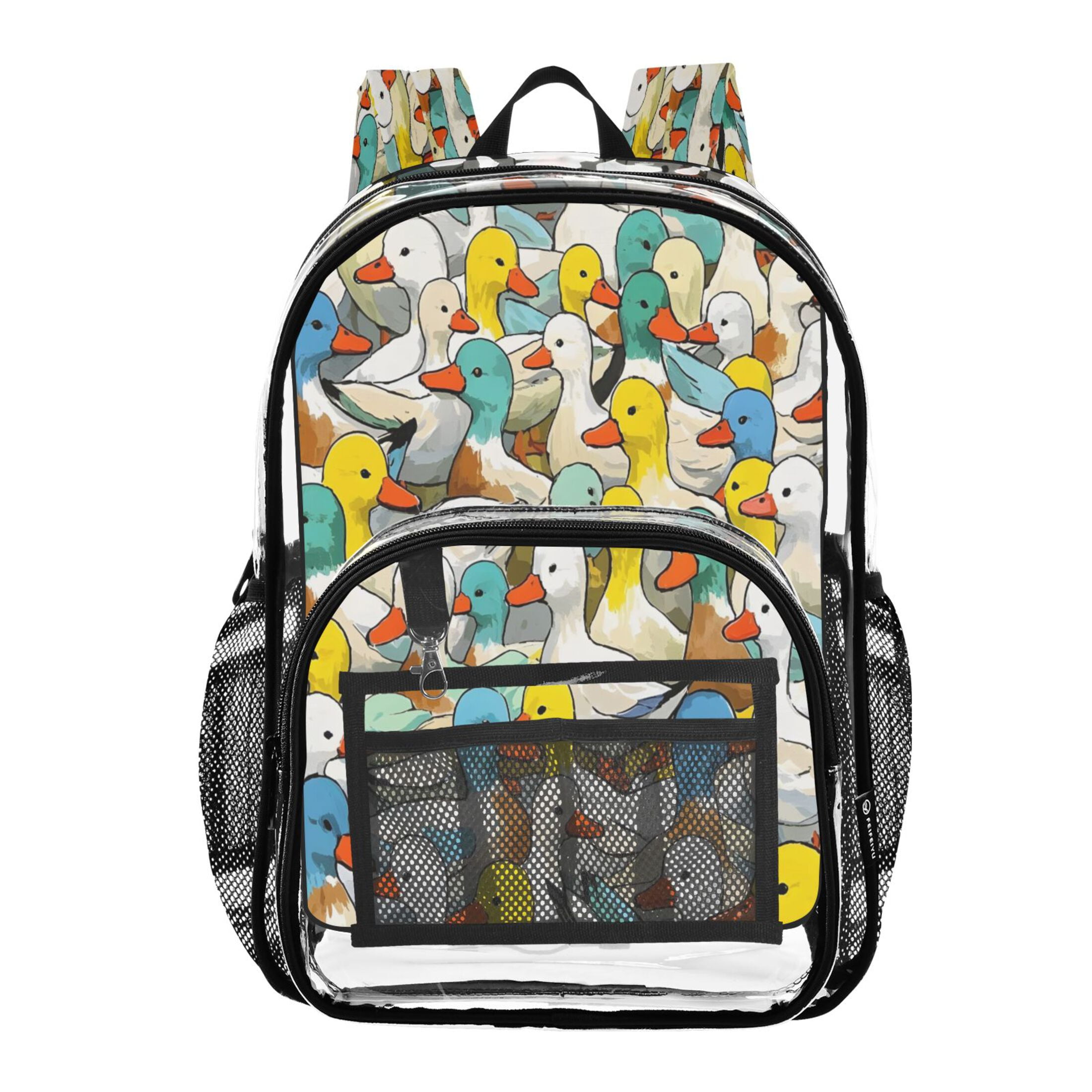 ALAZA Clear Backpack Cute Ducks PVC Transparent BookBag - Walmart.com