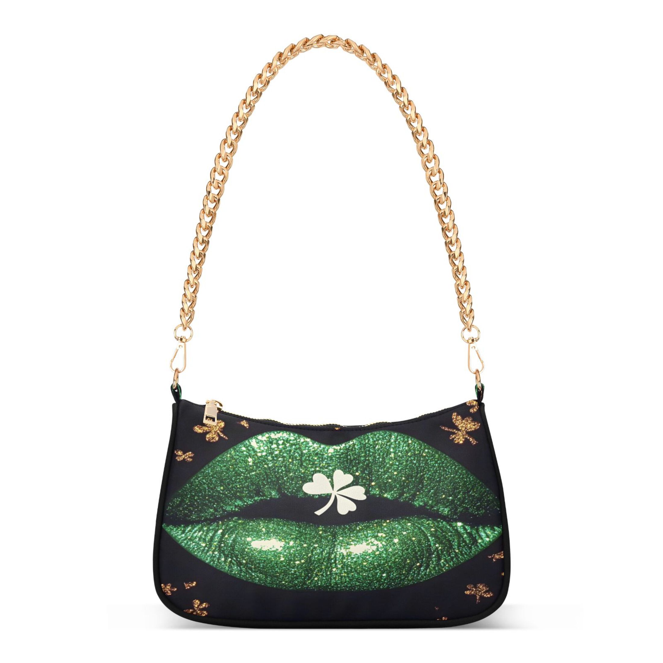 ALAZA Clover Mouth Women's Chain Shoulder Bag Hobo Handbag Tote ...