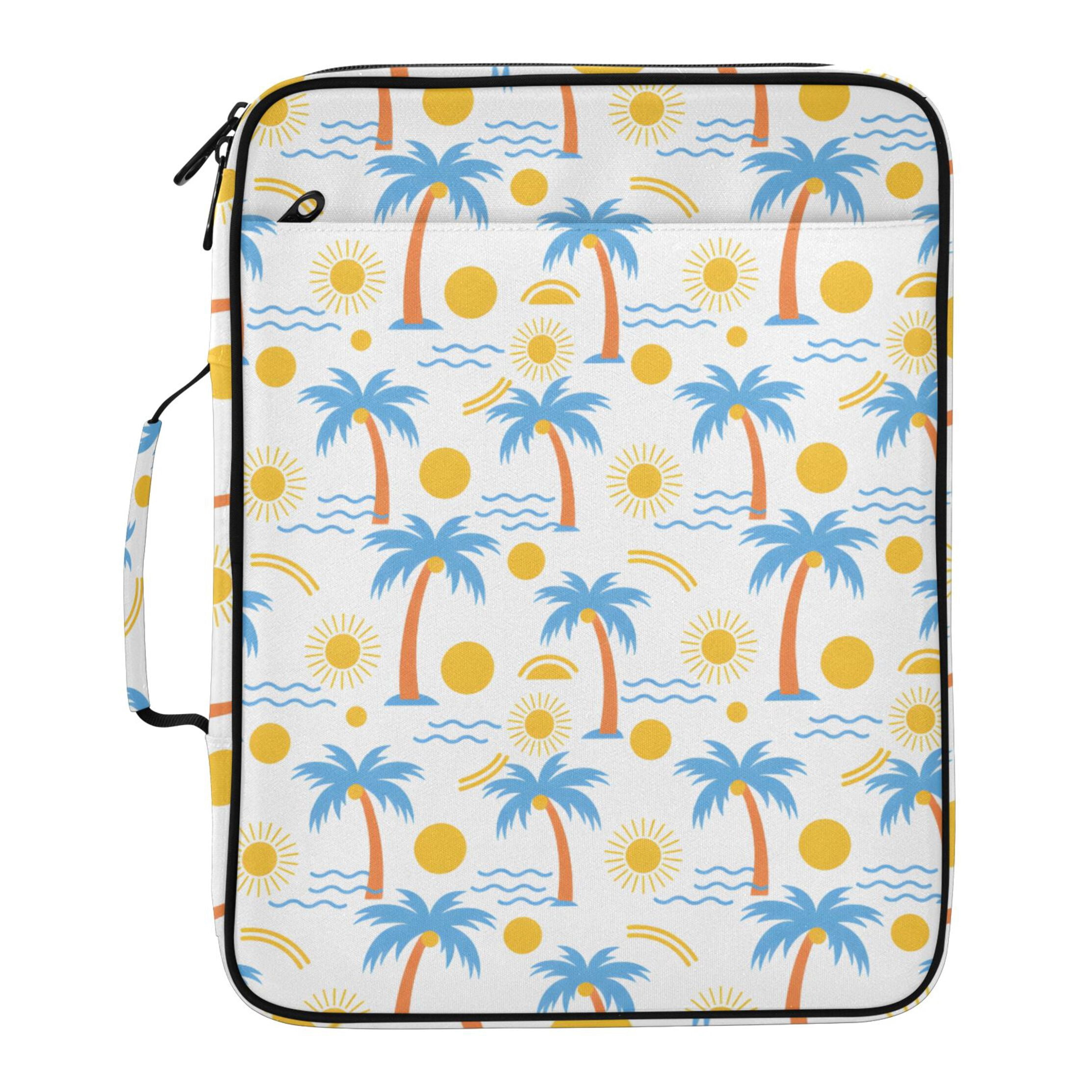 ALAZA Coconut Palm Sun Pattern Expanding Accordion File Folder 3 Ring ...