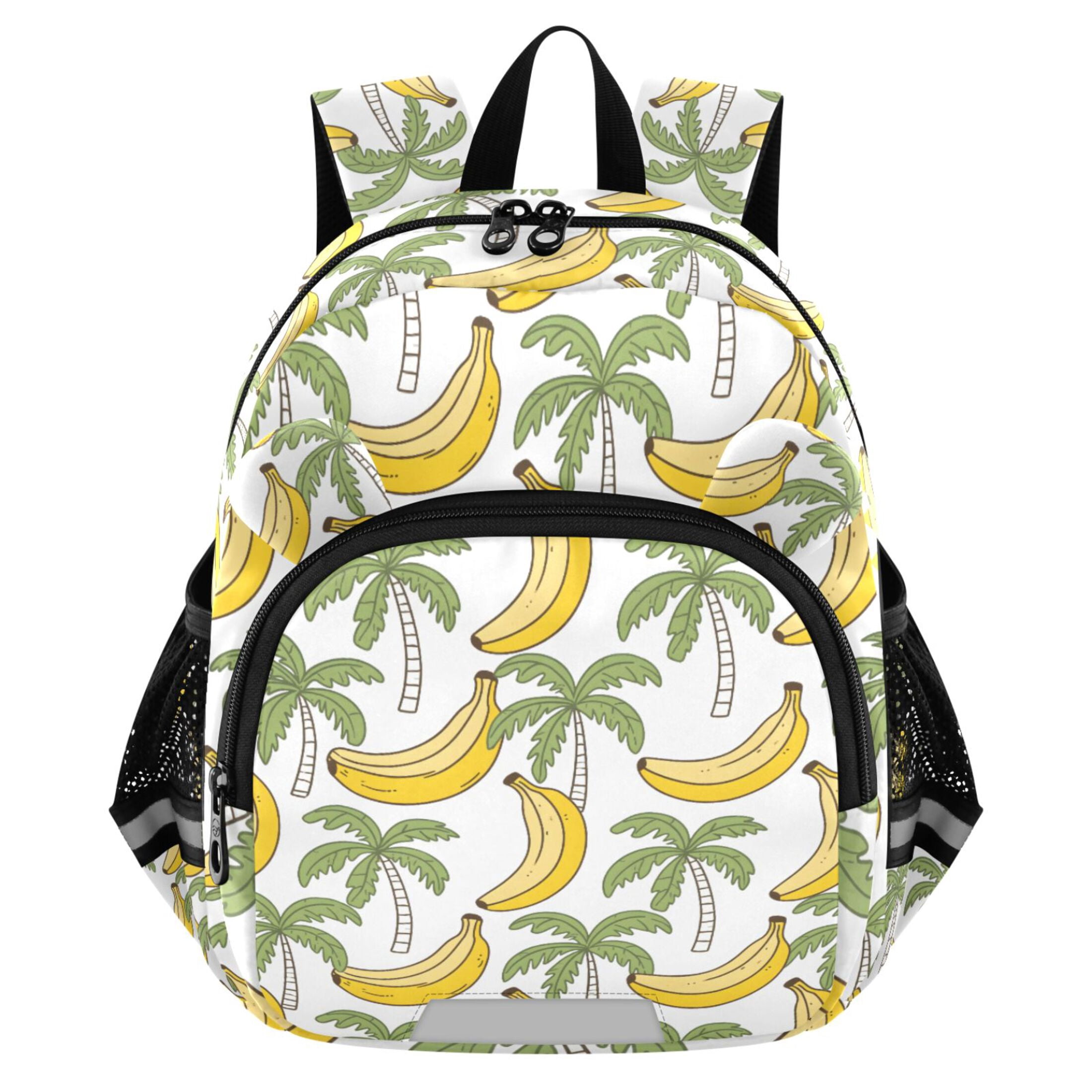 ALAZA Coconut Tree Bananas Mini Backpack School Bookbag Age 3-7 Medium ...