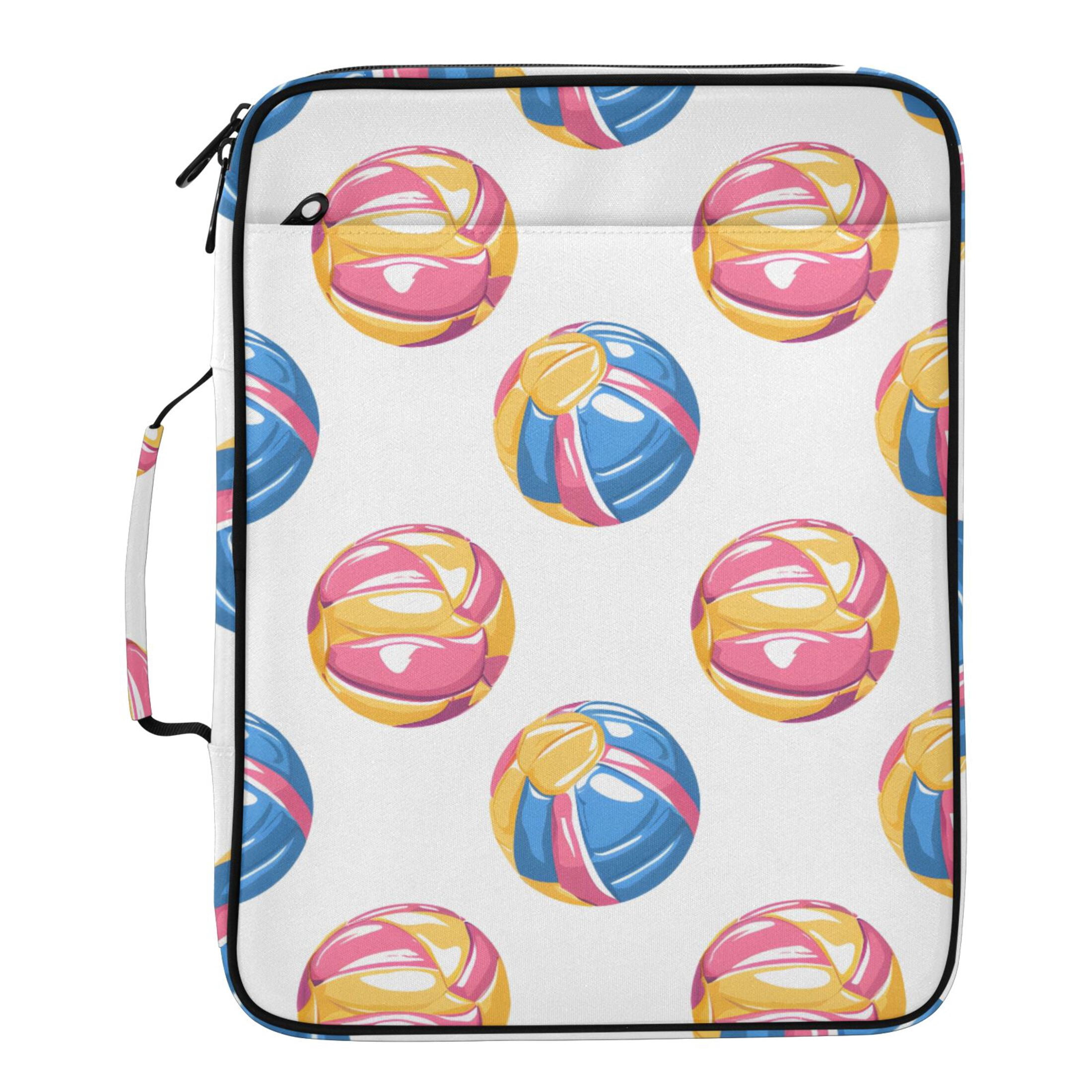 ALAZA Colorful Beach Balls Pattern Expanding Accordion File Folder 3 ...