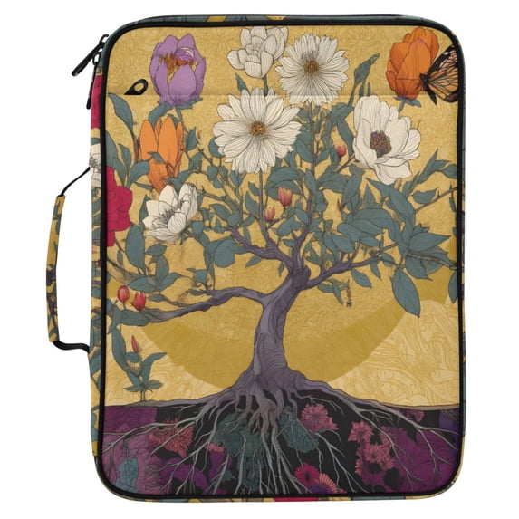 ALAZA Colorful Illustration Tree Flowers Pattern Expanding Accordion ...