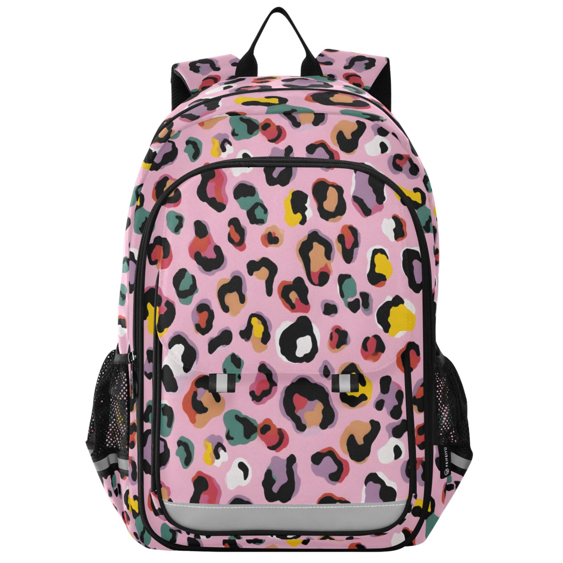 ALAZA Colorful Leopard School Laptop Backpack Travel Bag Casual Student ...