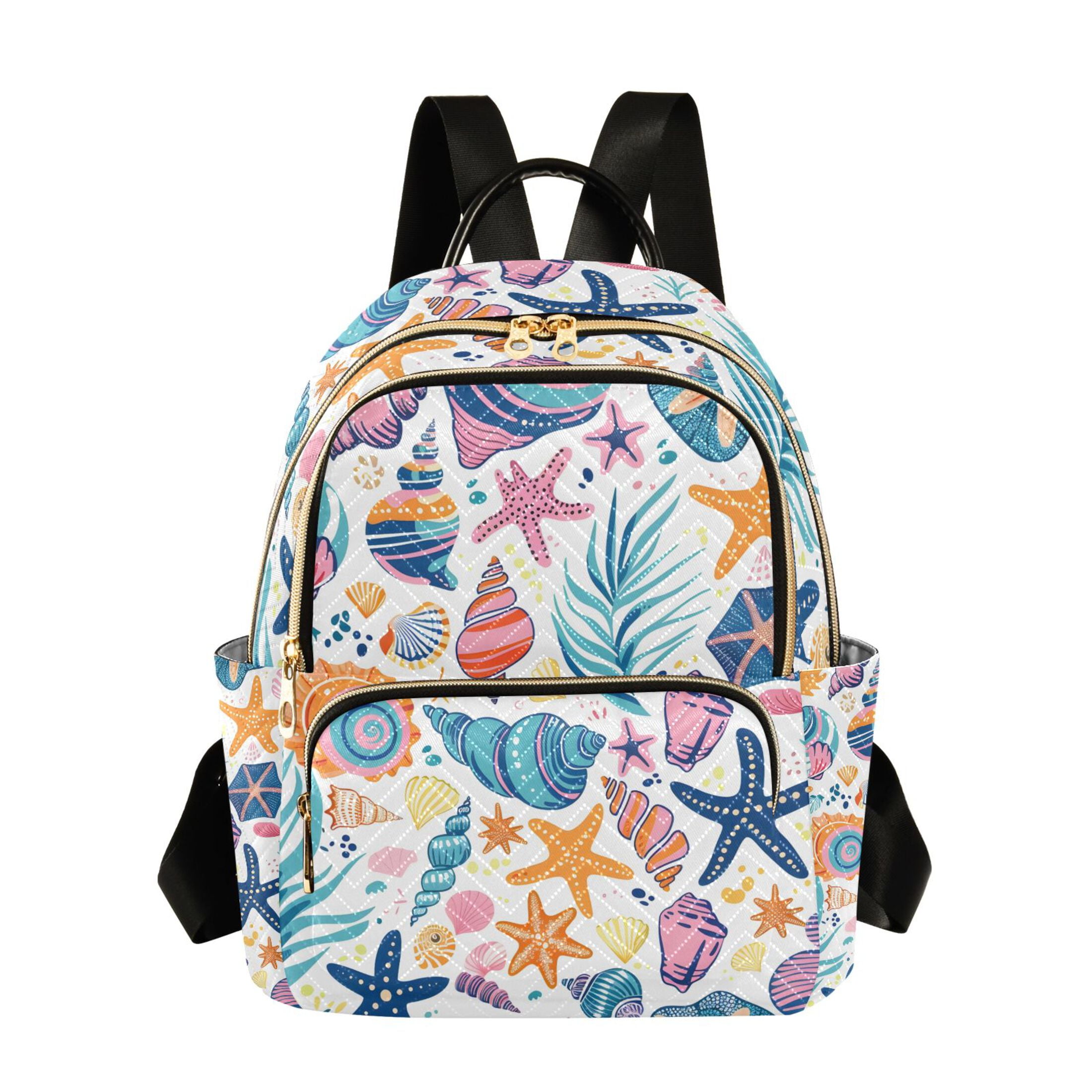 ALAZA Conch Starfish Womens Travel Laptop Backpack Large Daypack Ladies ...