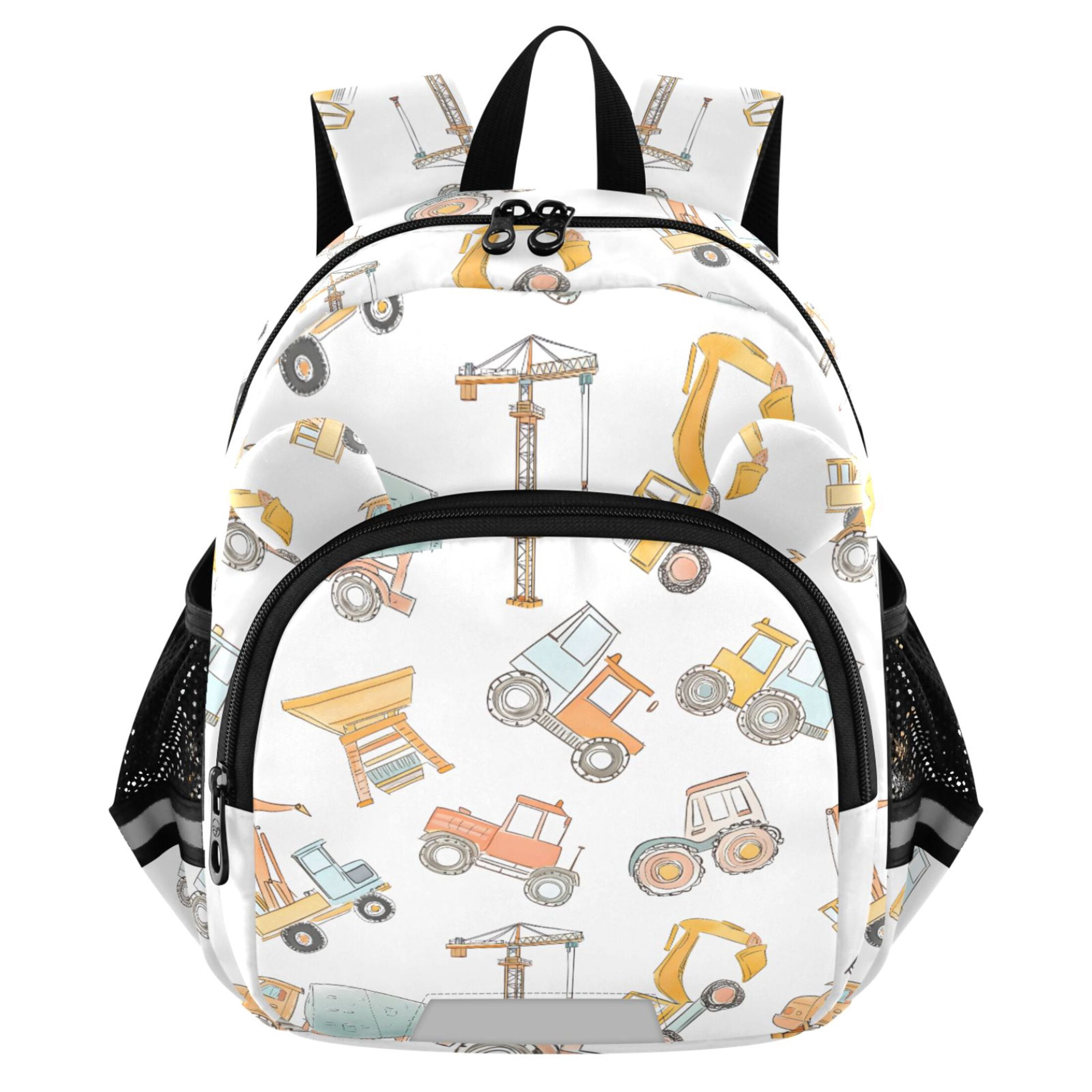 ALAZA Construction Crane and Backhoe Mini Backpack School Bookbag Age 3 ...