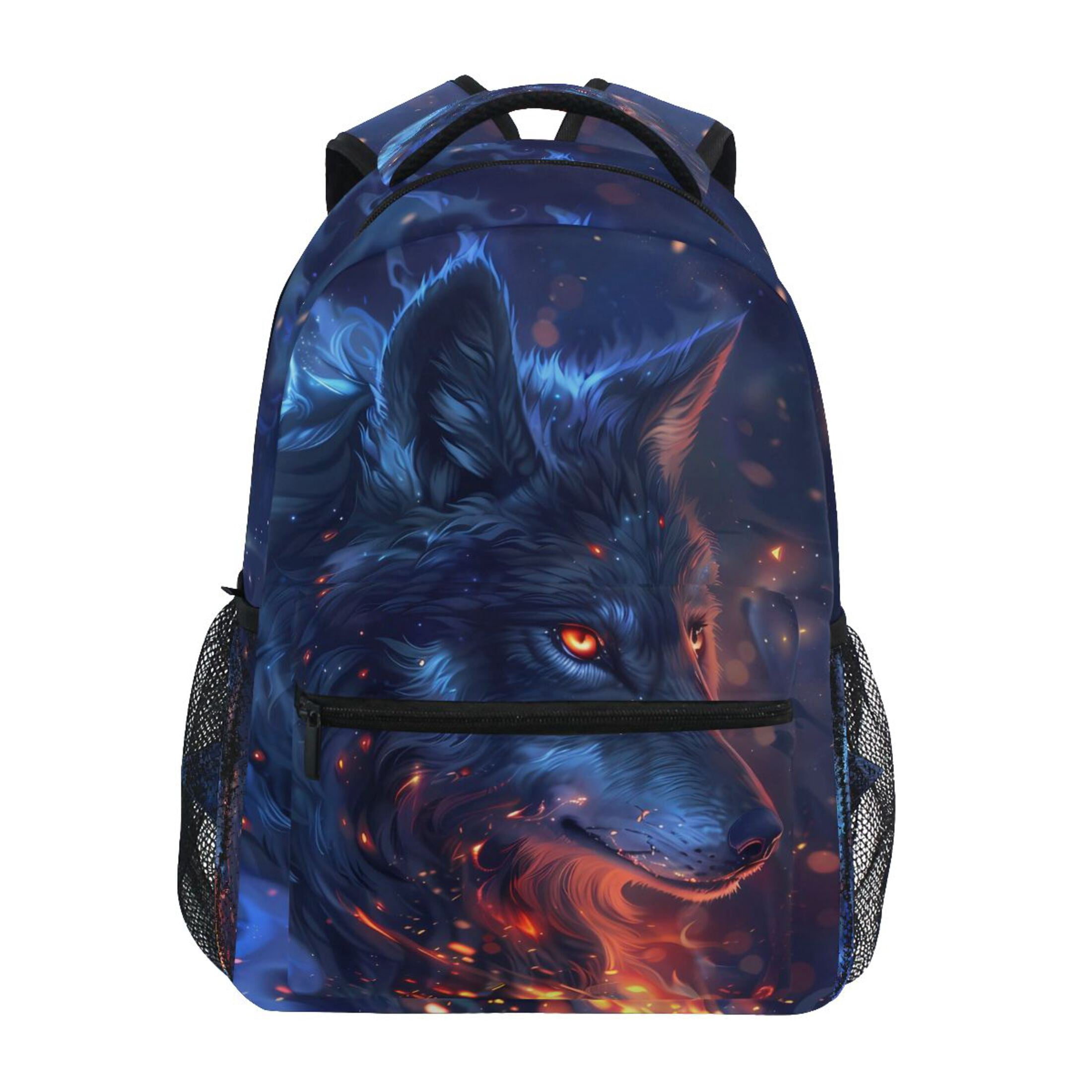 ALAZA Cool Alpha Wolf Pattern School Backpack Elementary Stylish ...