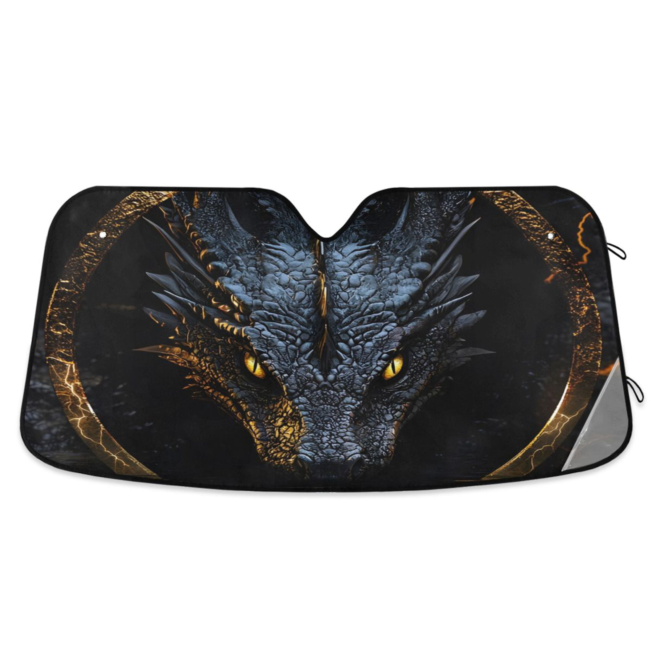 ALAZA Cool Artistic Dragon Windshield Sun Shade Car Foldable Visor ...