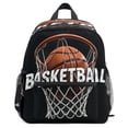 ALAZA Cool Basketball Pattern School Backpack Student Bookbag Mini Bag ...