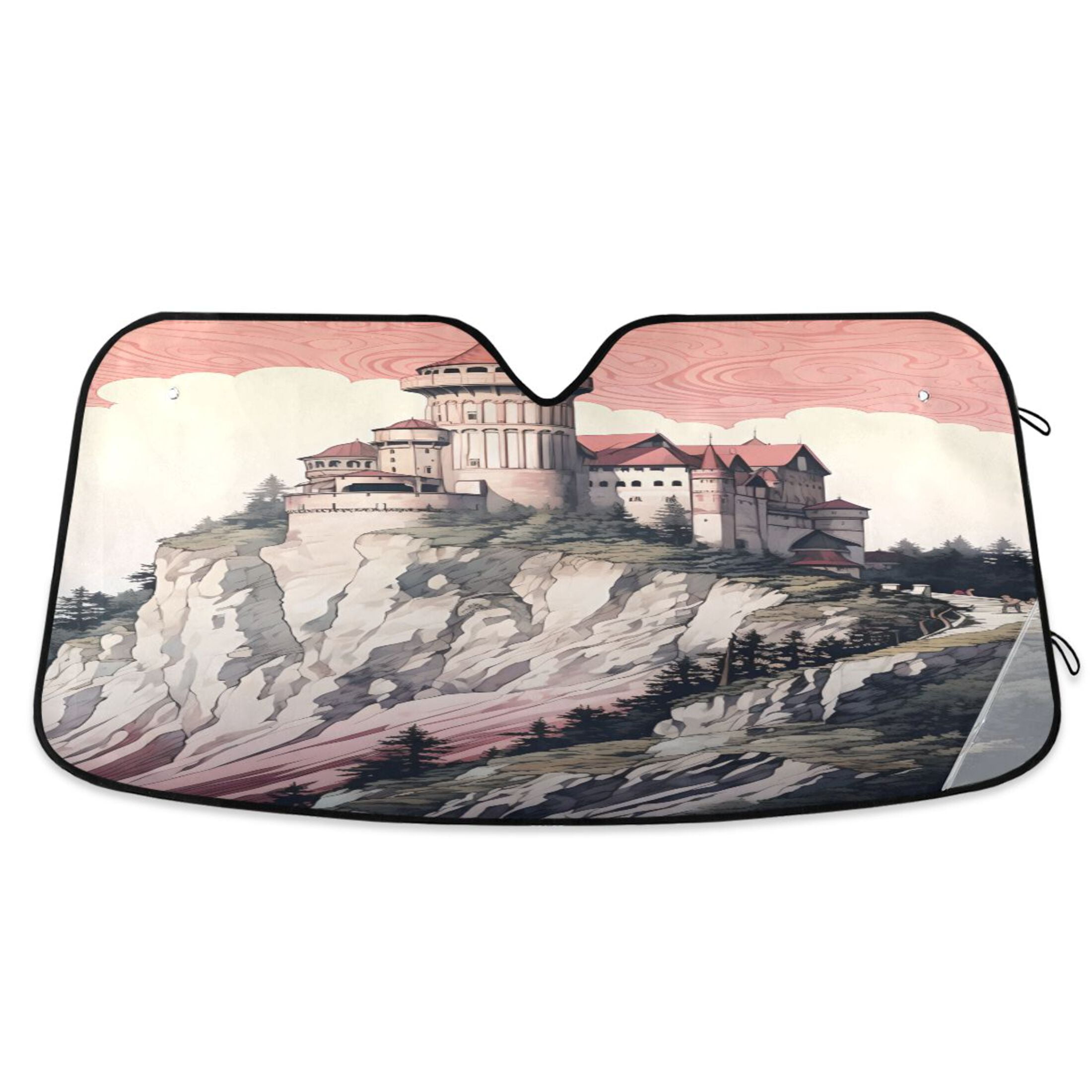 ALAZA Cool Building Windshield Sun Shade Car Foldable Sun Visor Block ...