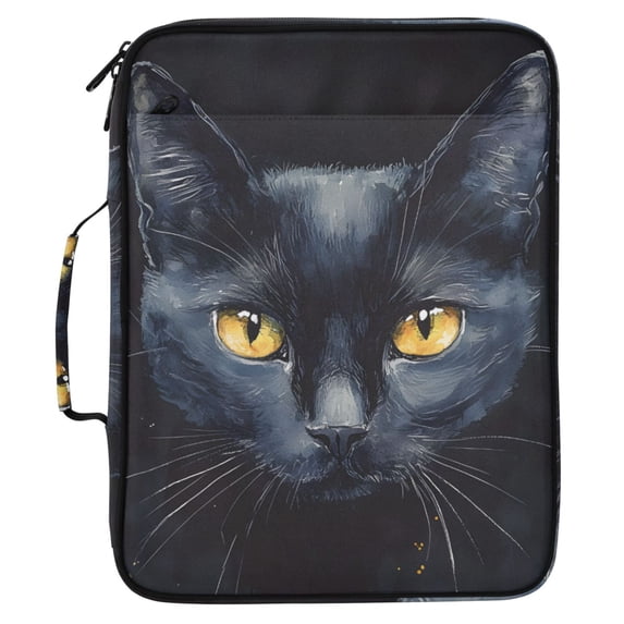 ALAZA Cool Cat Pattern Expanding Accordion File Folder 3 Ring Zipper ...