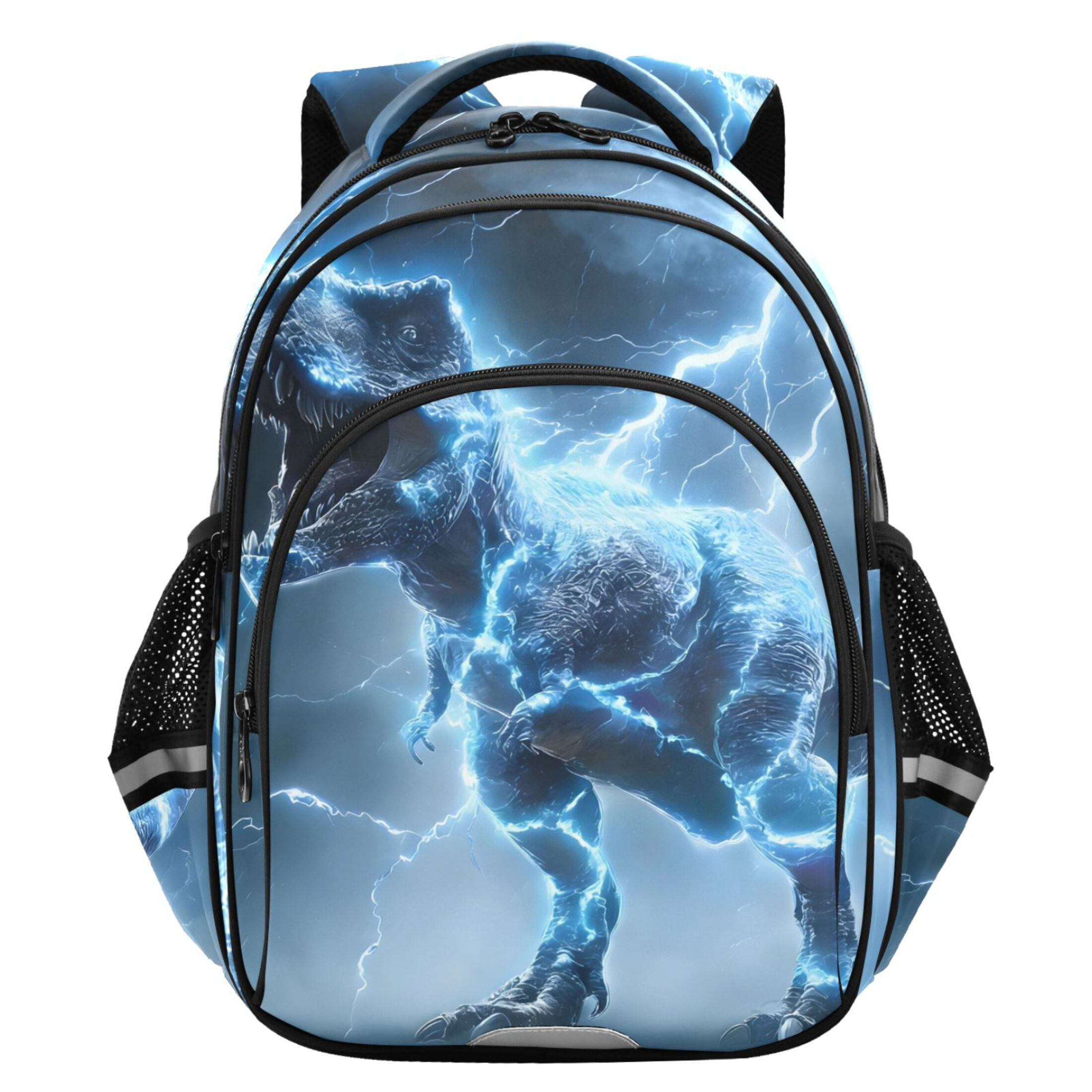 ALAZA Cool Dinosaur with Lightning School Backpack Elementary Bag ...