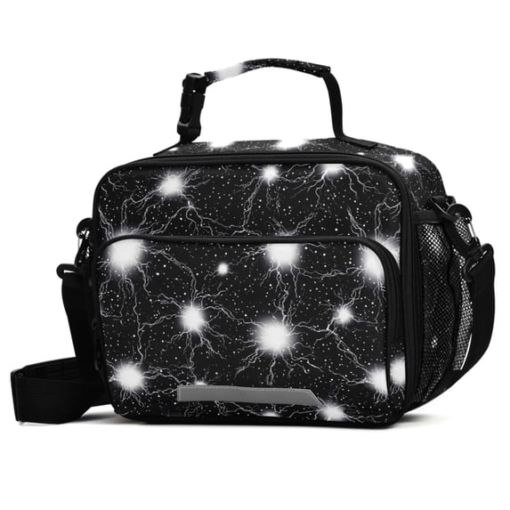 ALAZA Cool Lightning Pattern Lunch Box Insulated Cooler Bag Reusable ...
