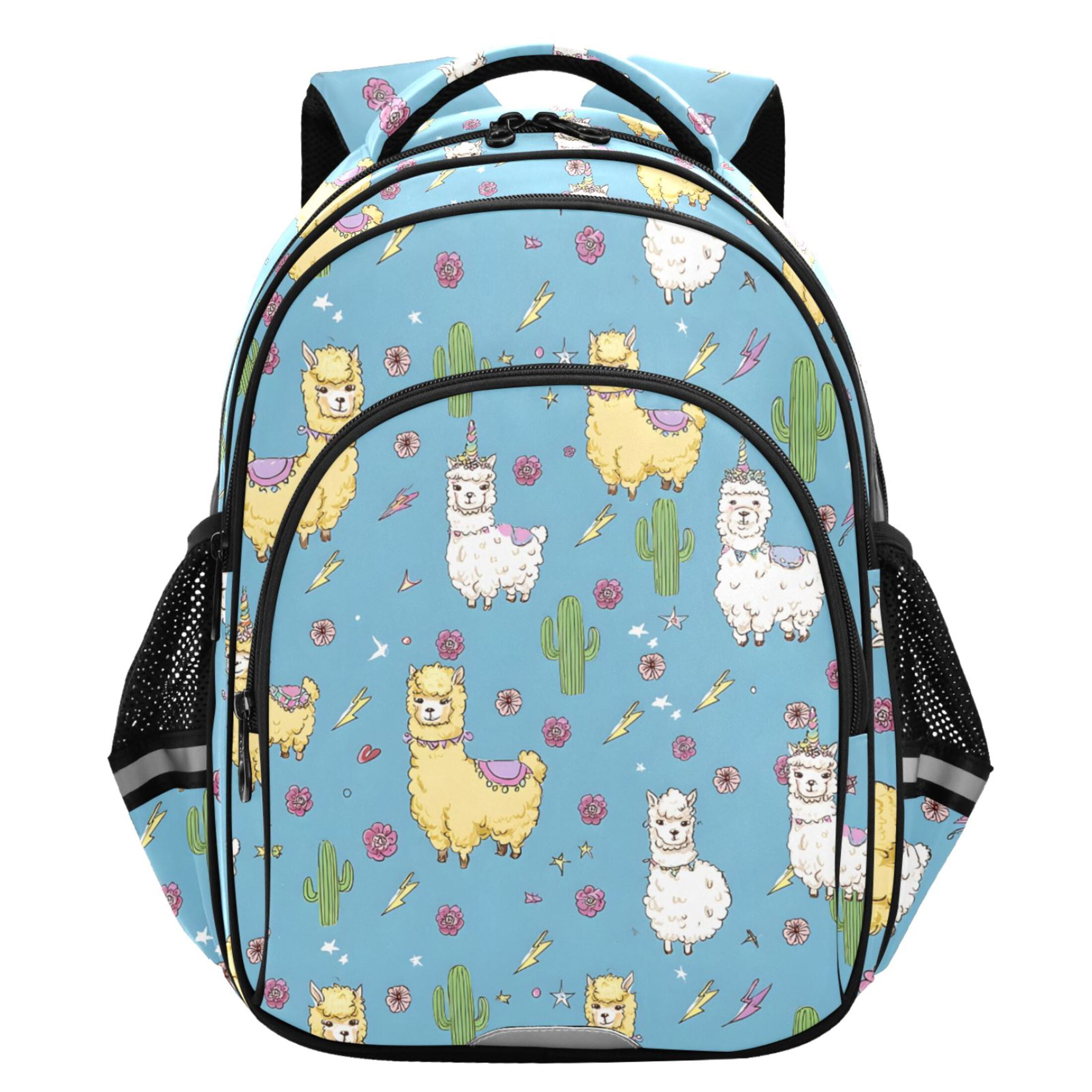 ALAZA Cute Alpacas Cactus School Backpack Elementary Bag Student ...