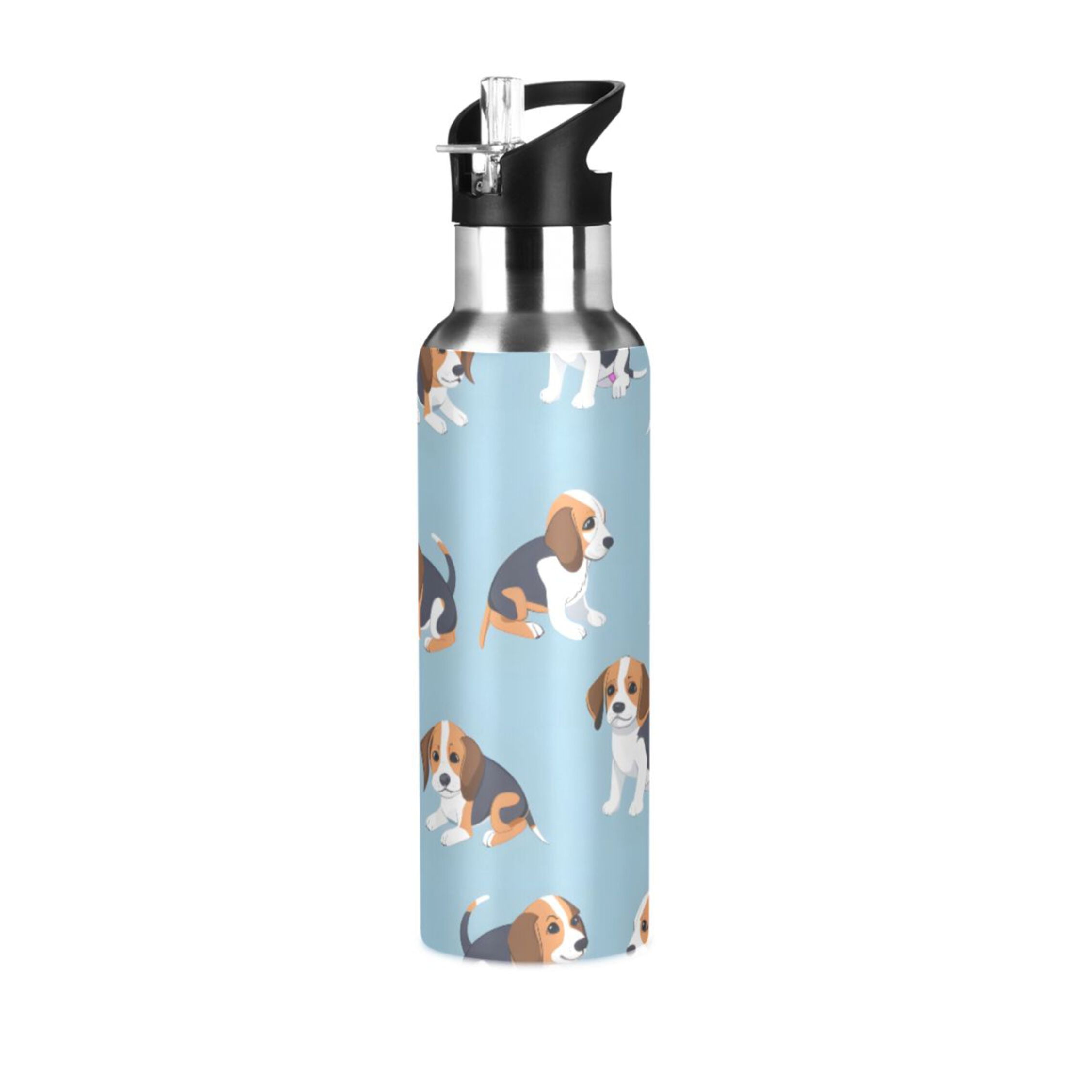 ALAZA Cute Beagle Dogs Water Bottle Insulated Flask Stainless Steel ...