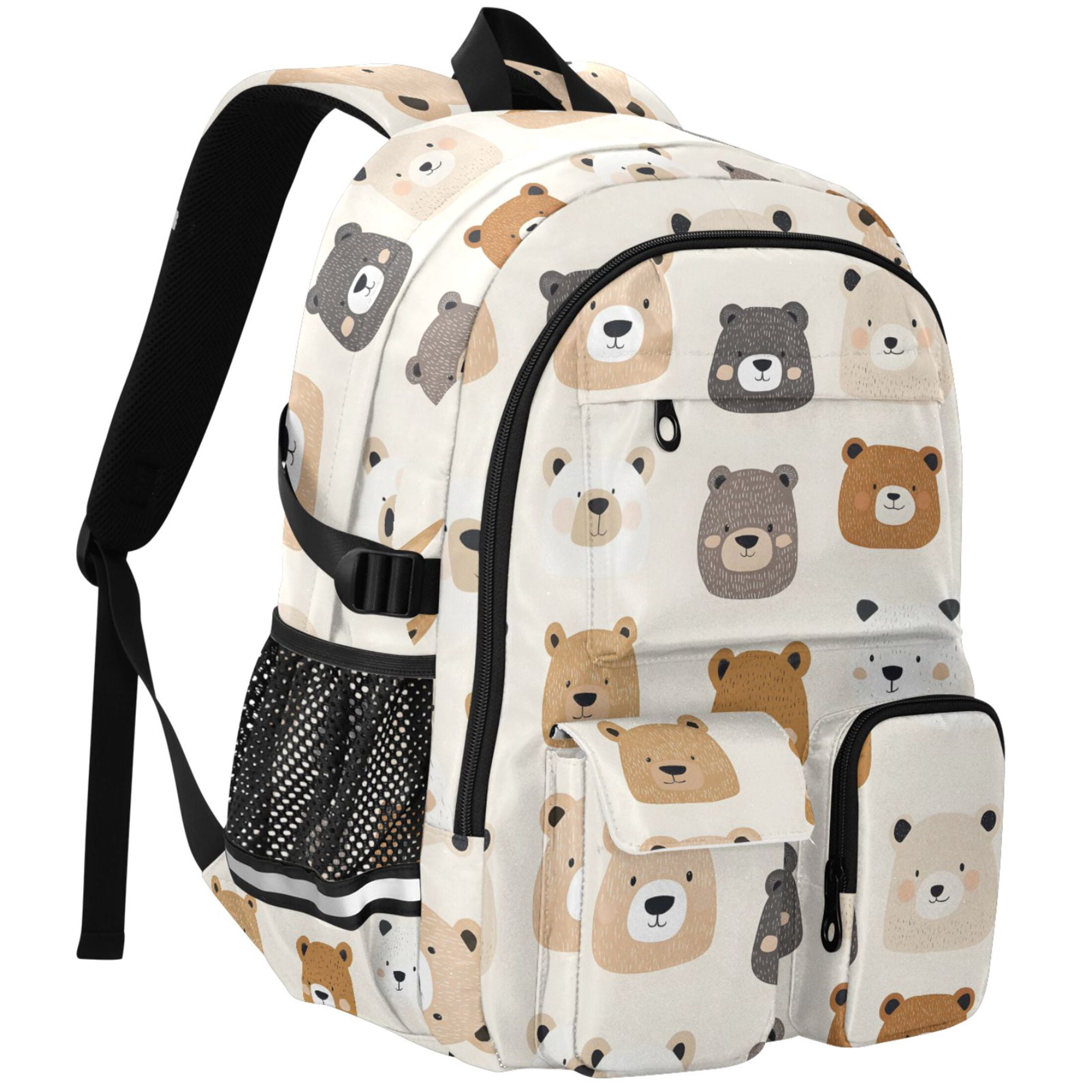 ALAZA Cute Bears Print Student Backpack School Bookbag Large Laptop ...